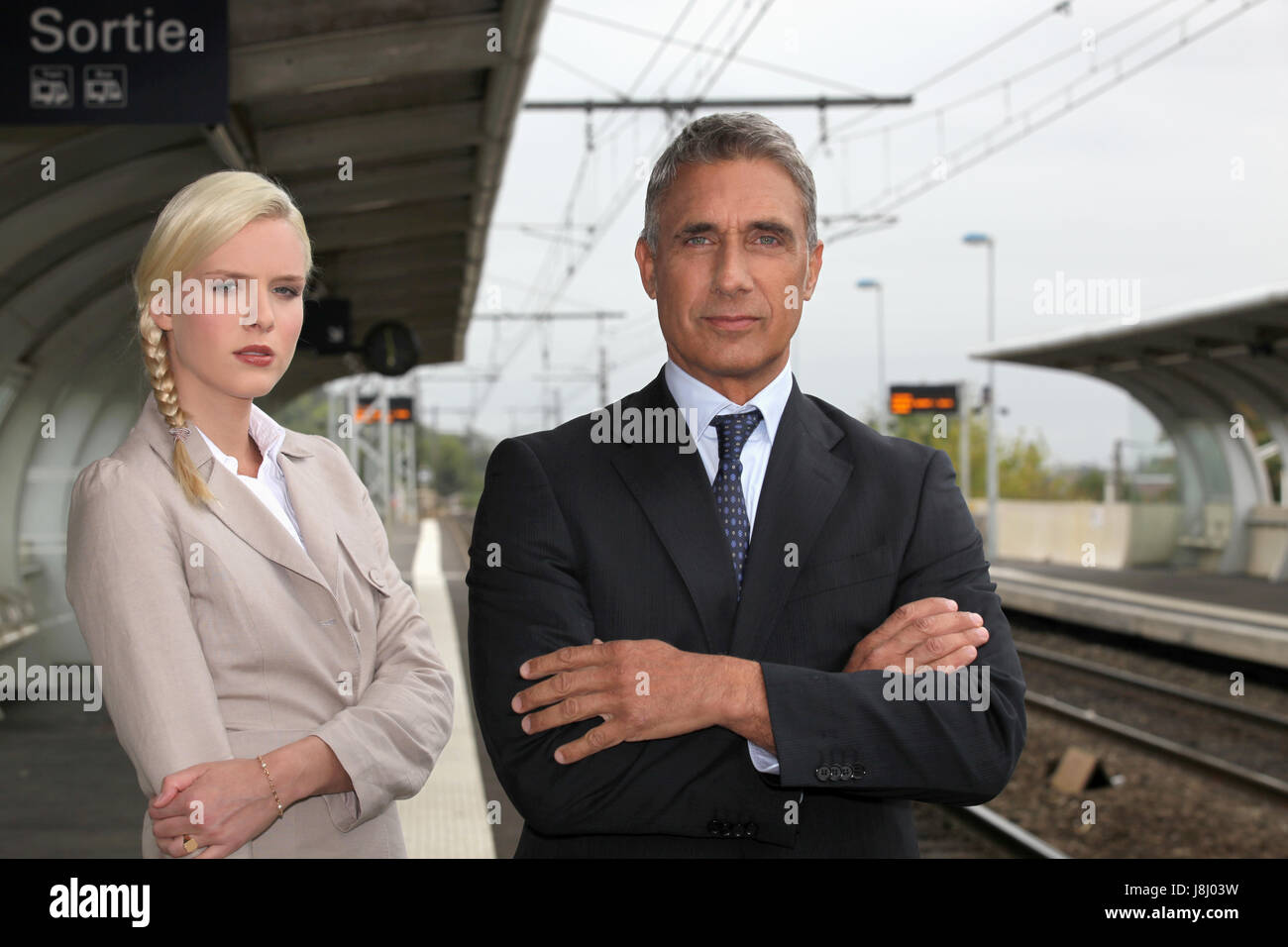 Woman train ticket inspector hi-res stock photography and images - Alamy
