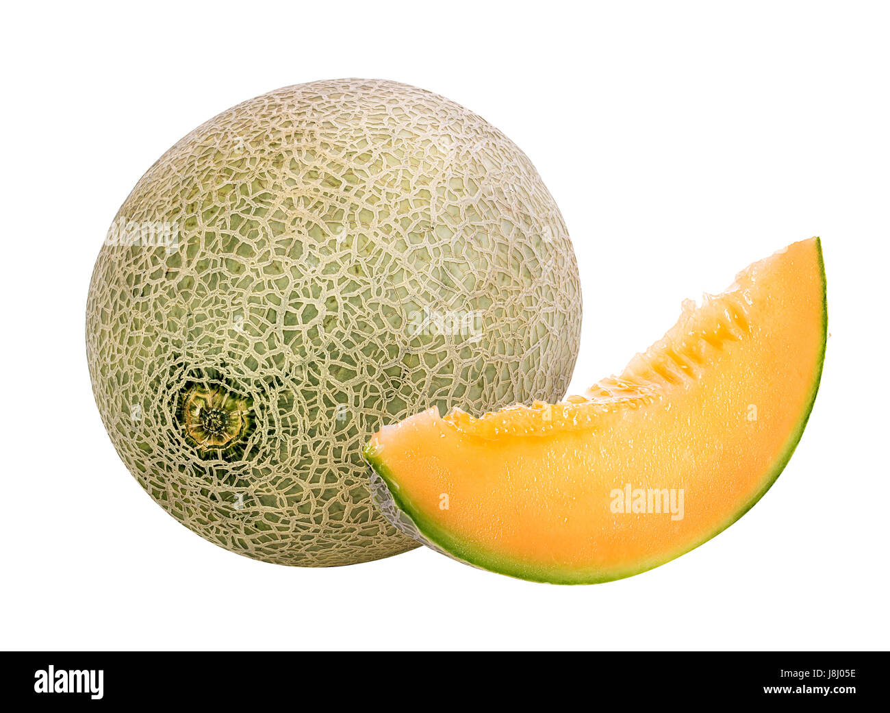 melon isolated on white background Stock Photo - Alamy
