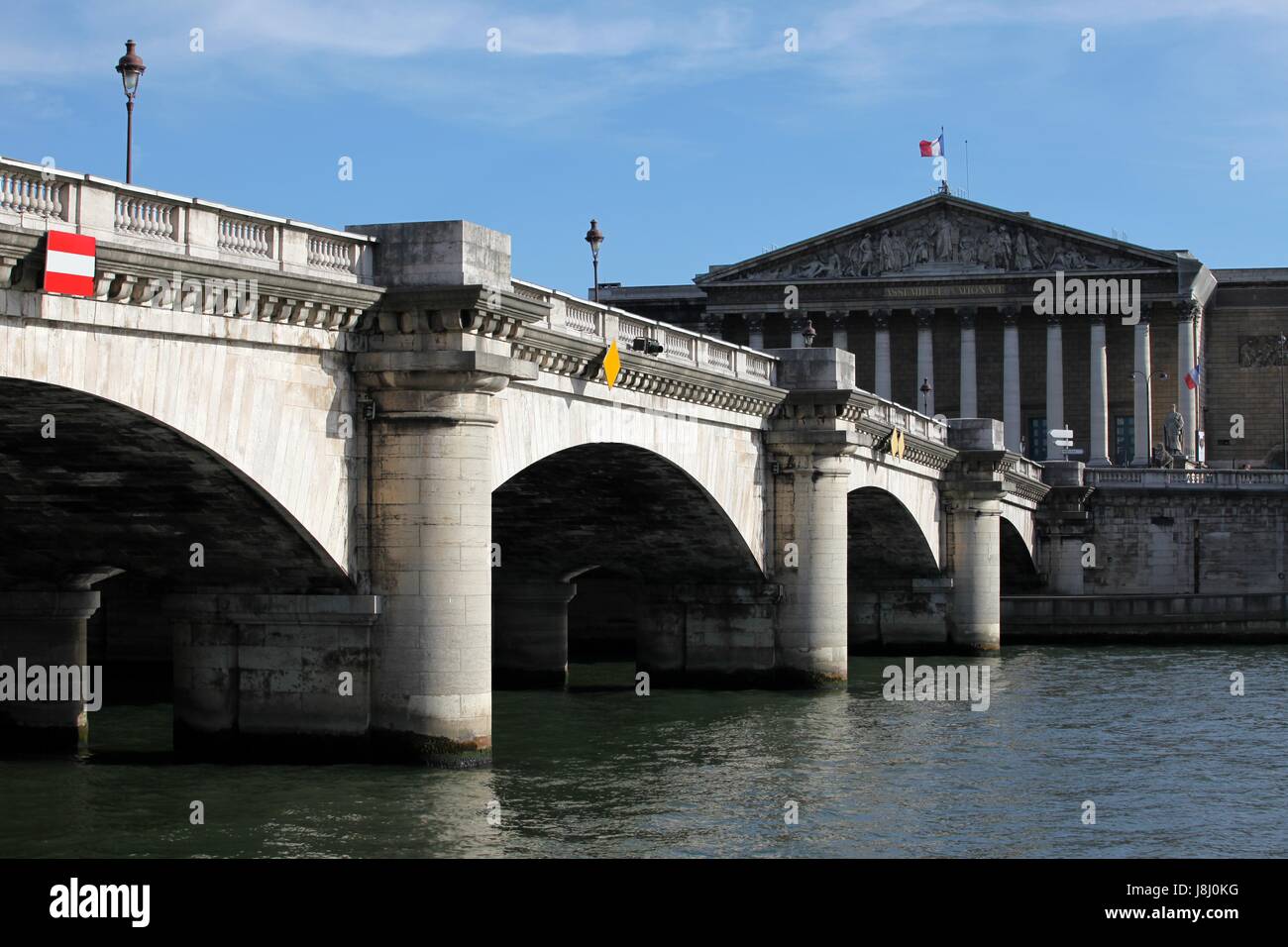 bridge, paris, france, parliament, french, flow, bridge, arch, blank ...