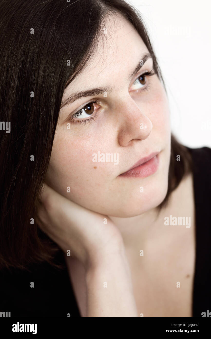 woman, face, portrait, friendly, kind, sympathetic, student, young ...