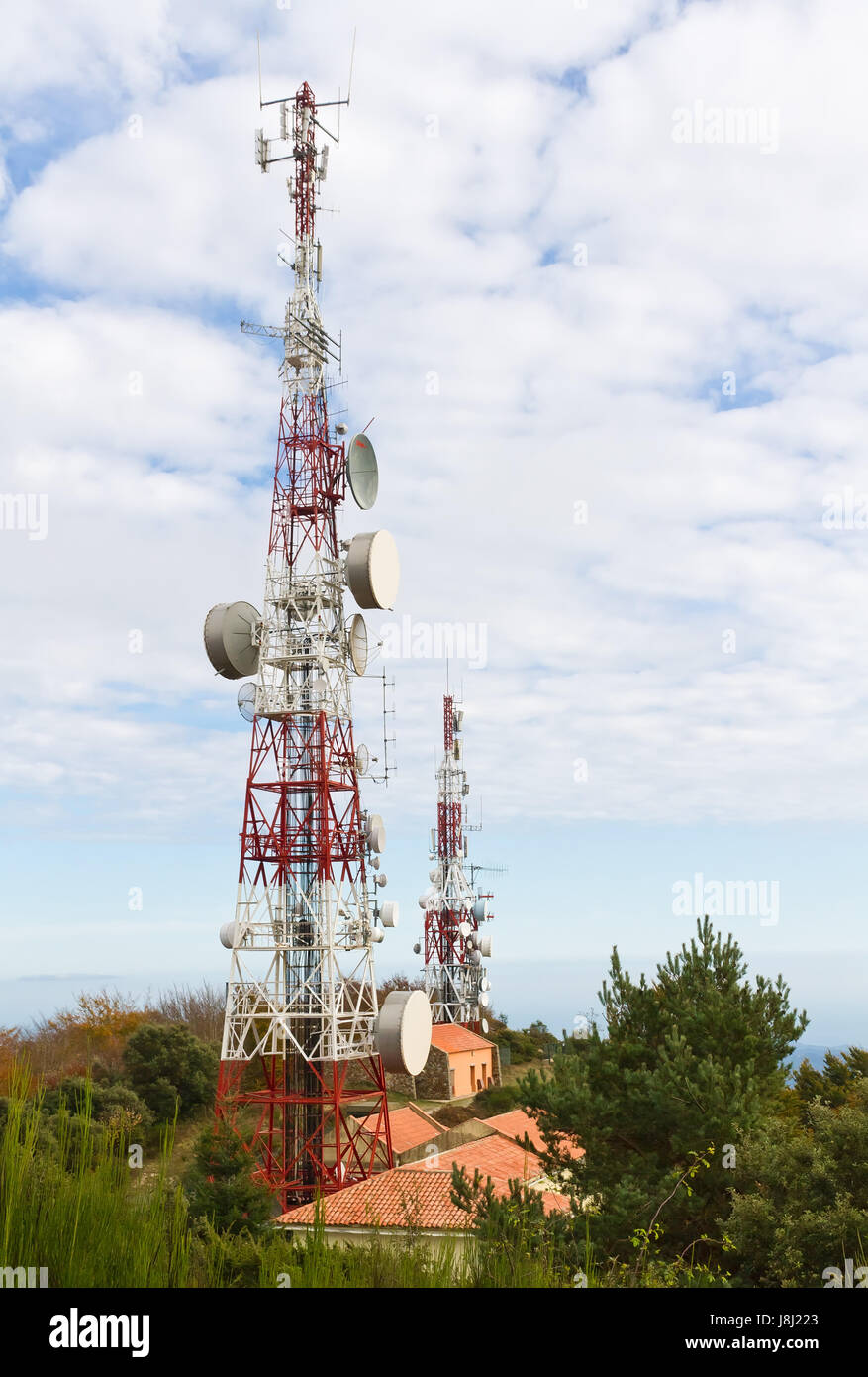 telephone, phone, station, blue, tower, industry, stream, communication ...