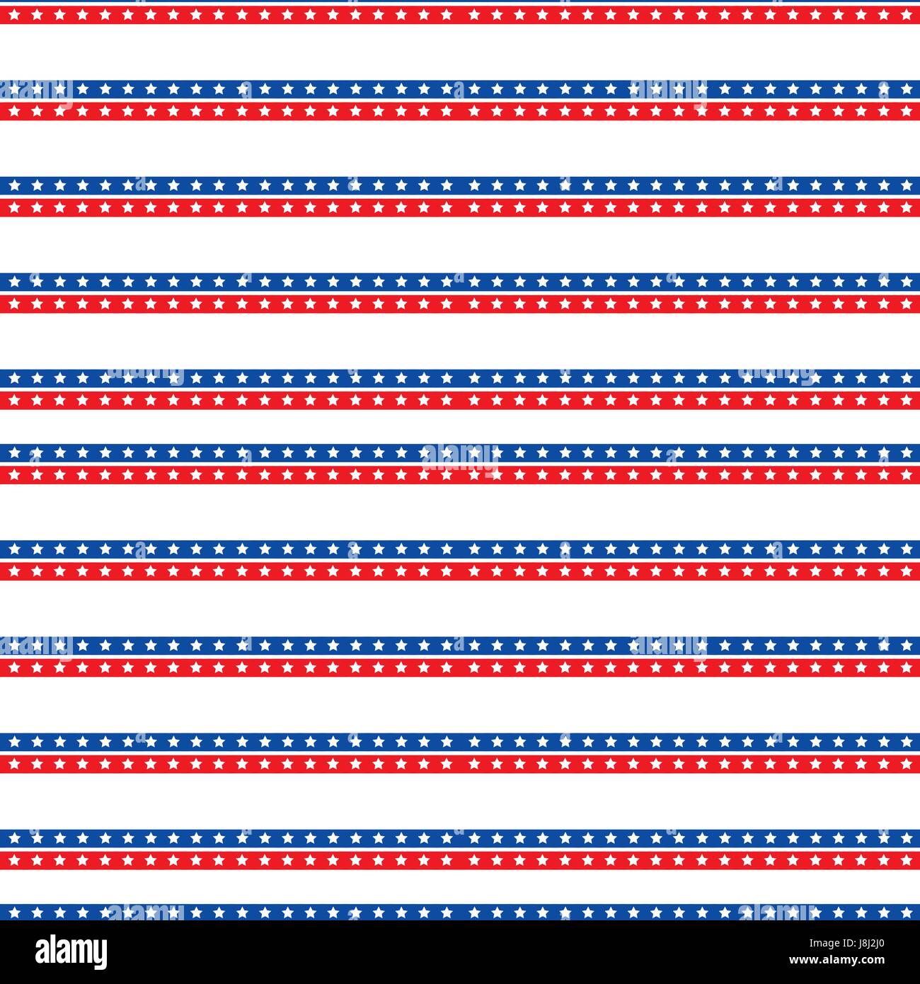 Independence Day of America seamless pattern. July 4th endless ...