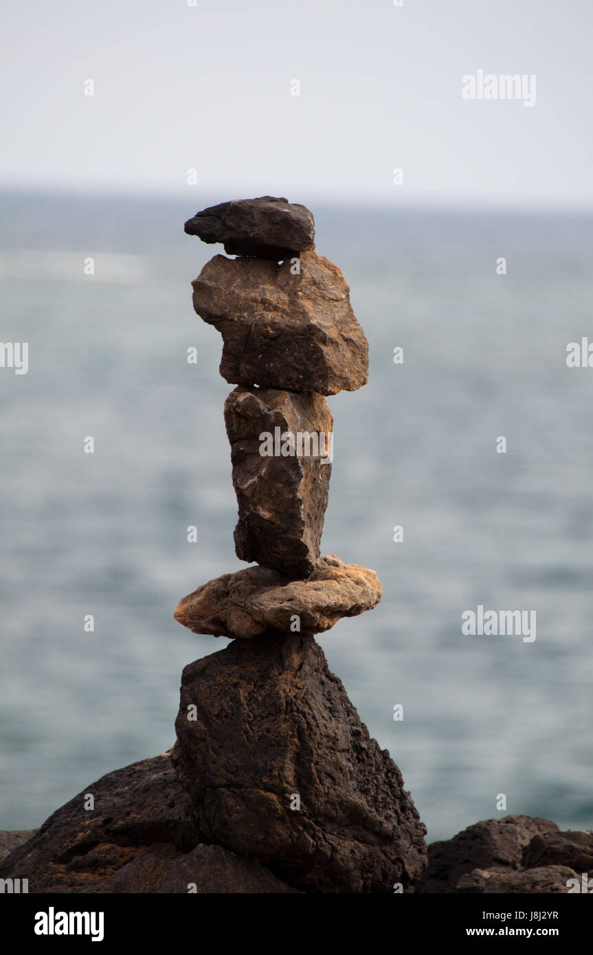 stone, sculpture, beach, seaside, the beach, seashore, rock, balance ...
