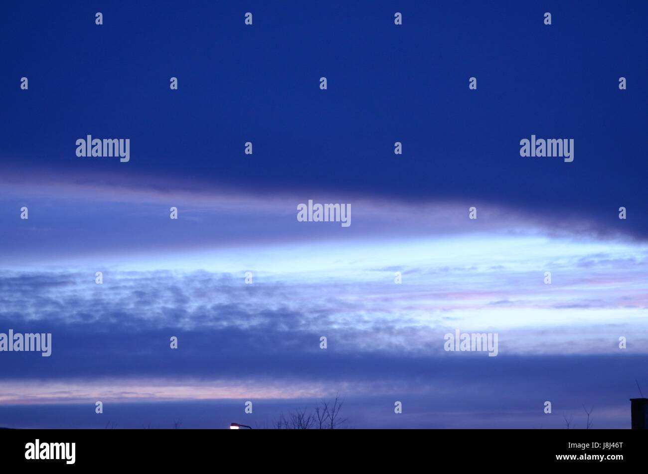 Beautiful colored evening clouds Stock Photo - Alamy