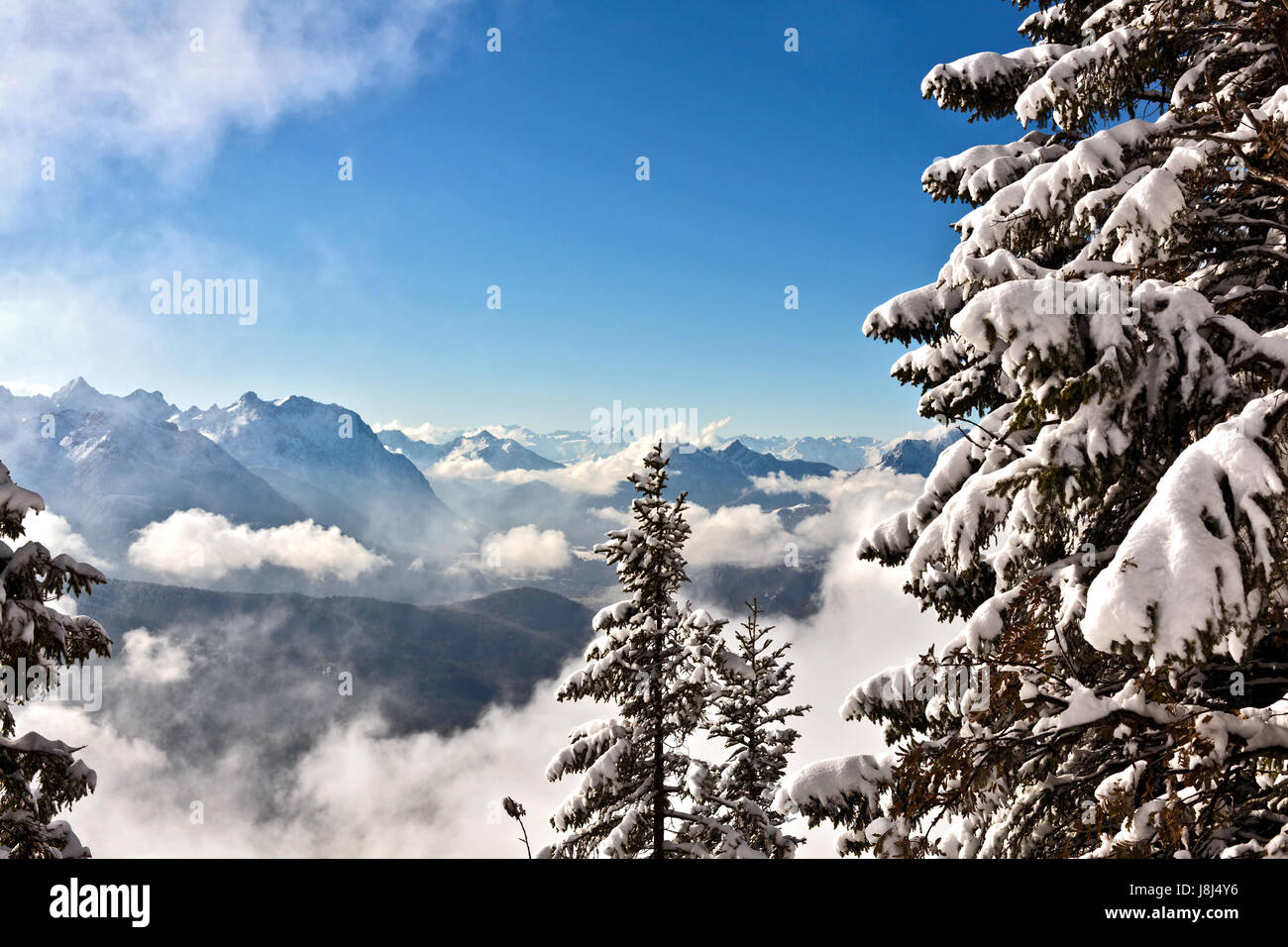 winter, alps, sight, view, outlook, perspective, vista, panorama ...