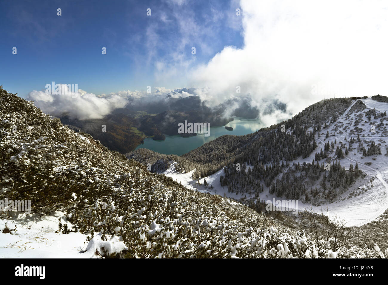 winter, alps, sight, view, outlook, perspective, vista, panorama ...