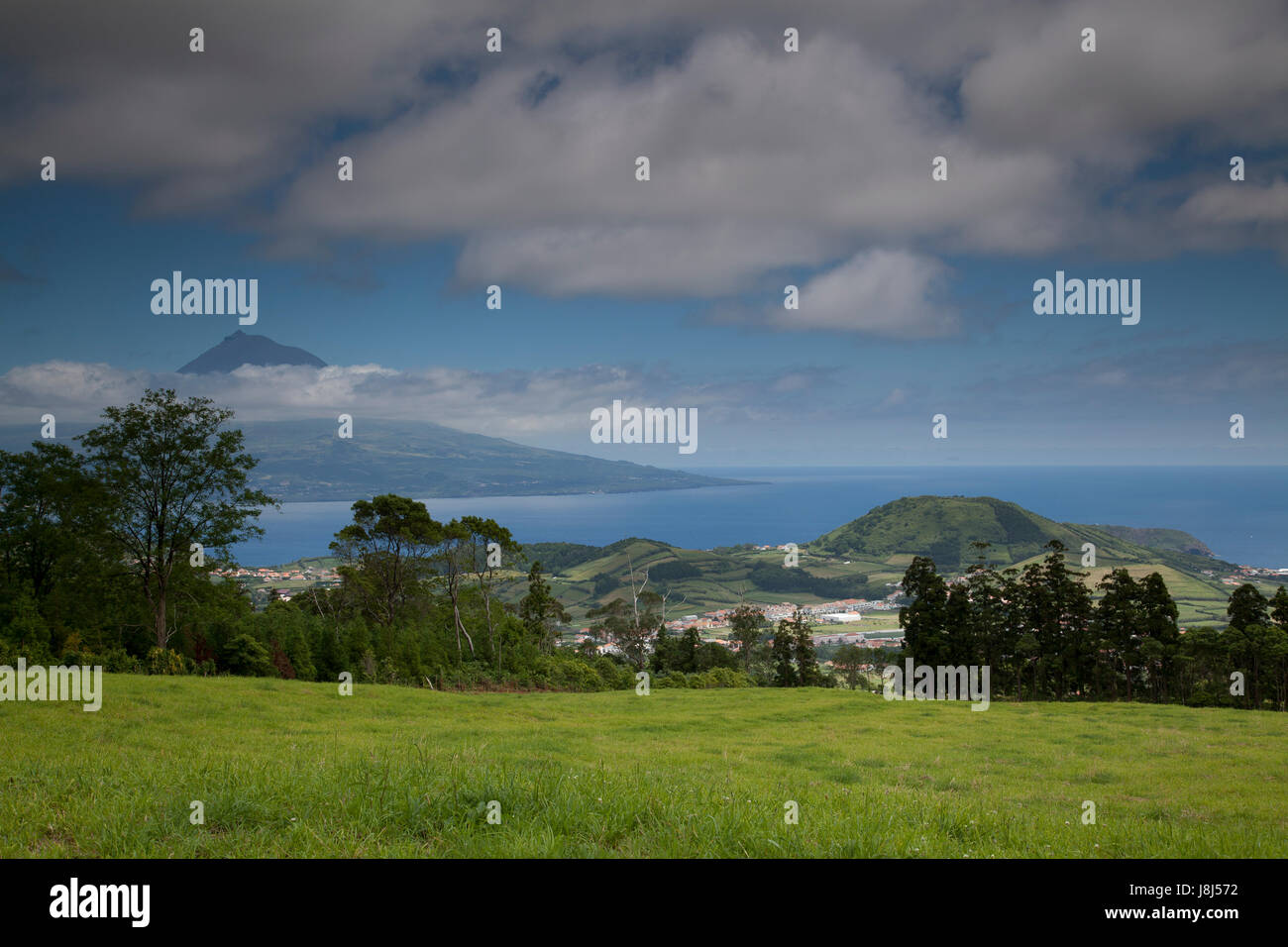 atlantic ocean, salt water, sea, ocean, water, crater, azores, vulcan ...