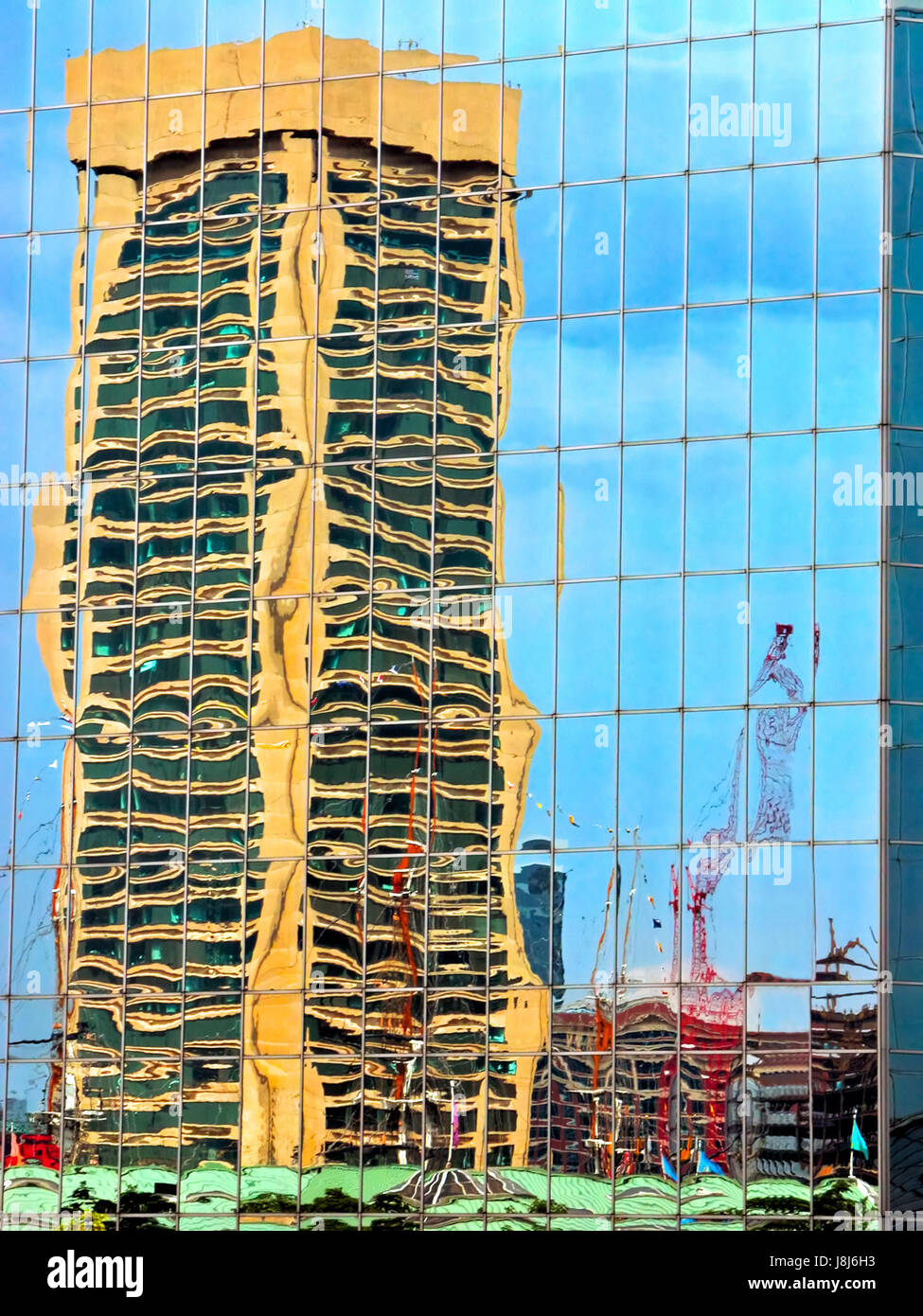 buildings, reflection, style of construction, architecture ...