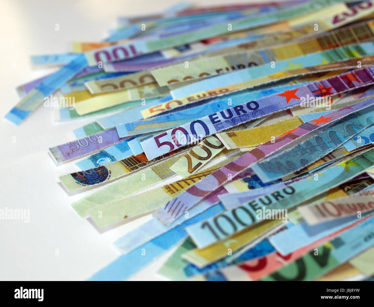 note, memo, euro, cut, banknotes, shredder, burn, sheet of paper, paper ...