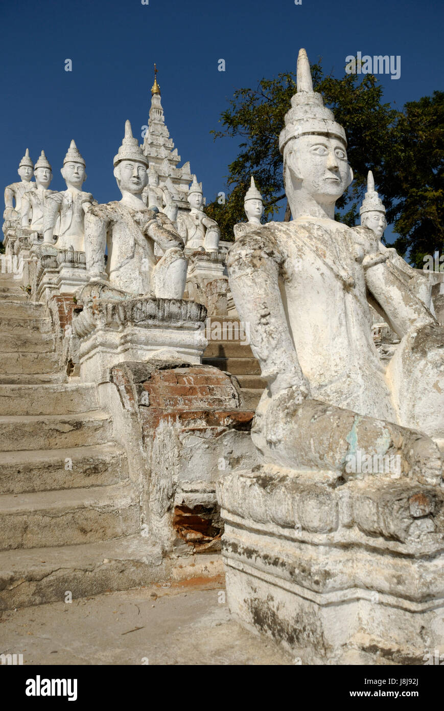 physiques, myanmar, sculptures, burma, blue, religion, temple, asia ...