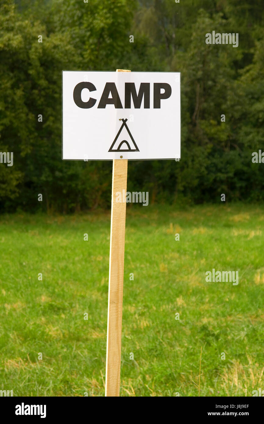 summer, summerly, outdoor, place, camping, tent, camp, sign, camp of ...