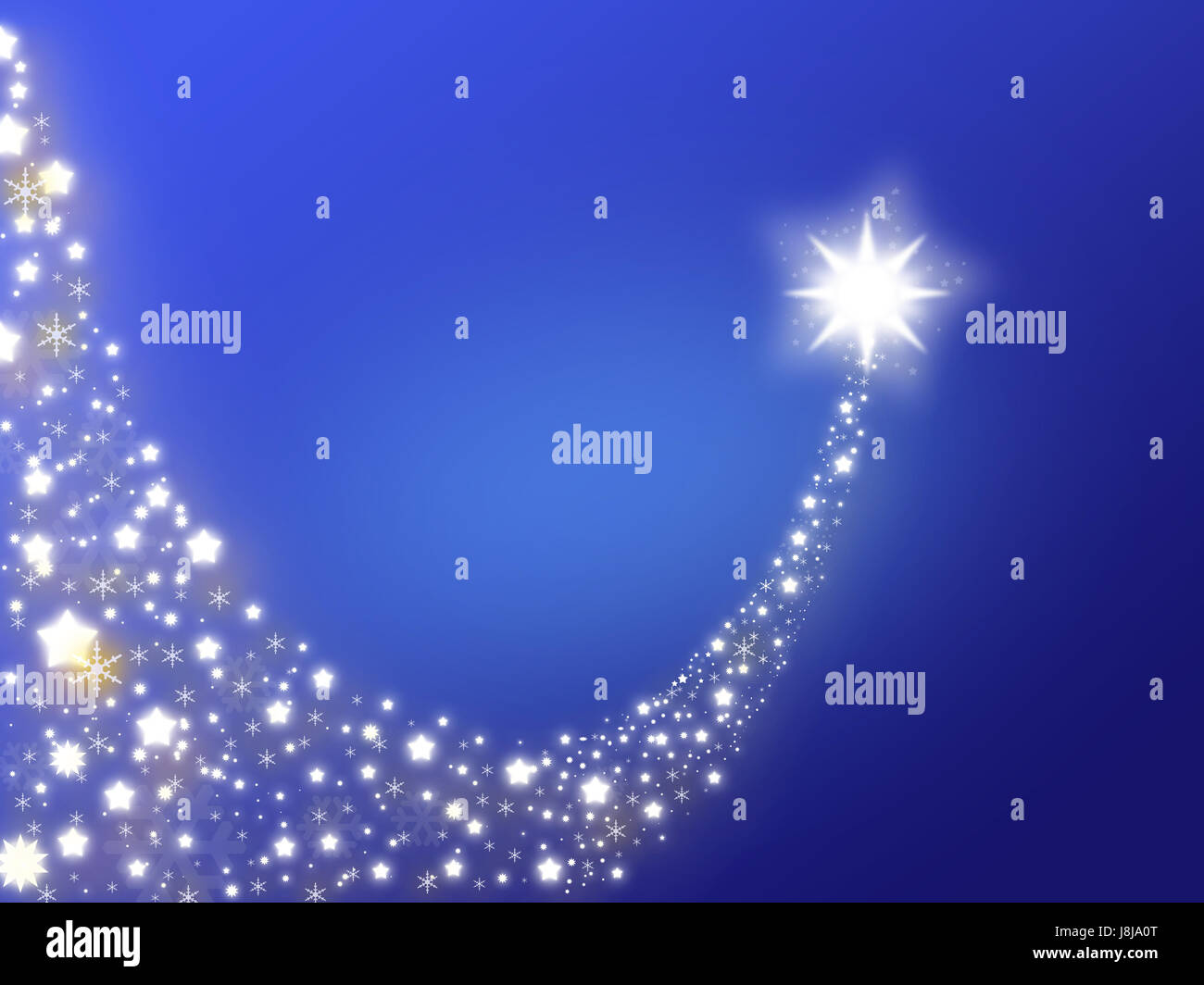 shooting star blue Stock Photo - Alamy