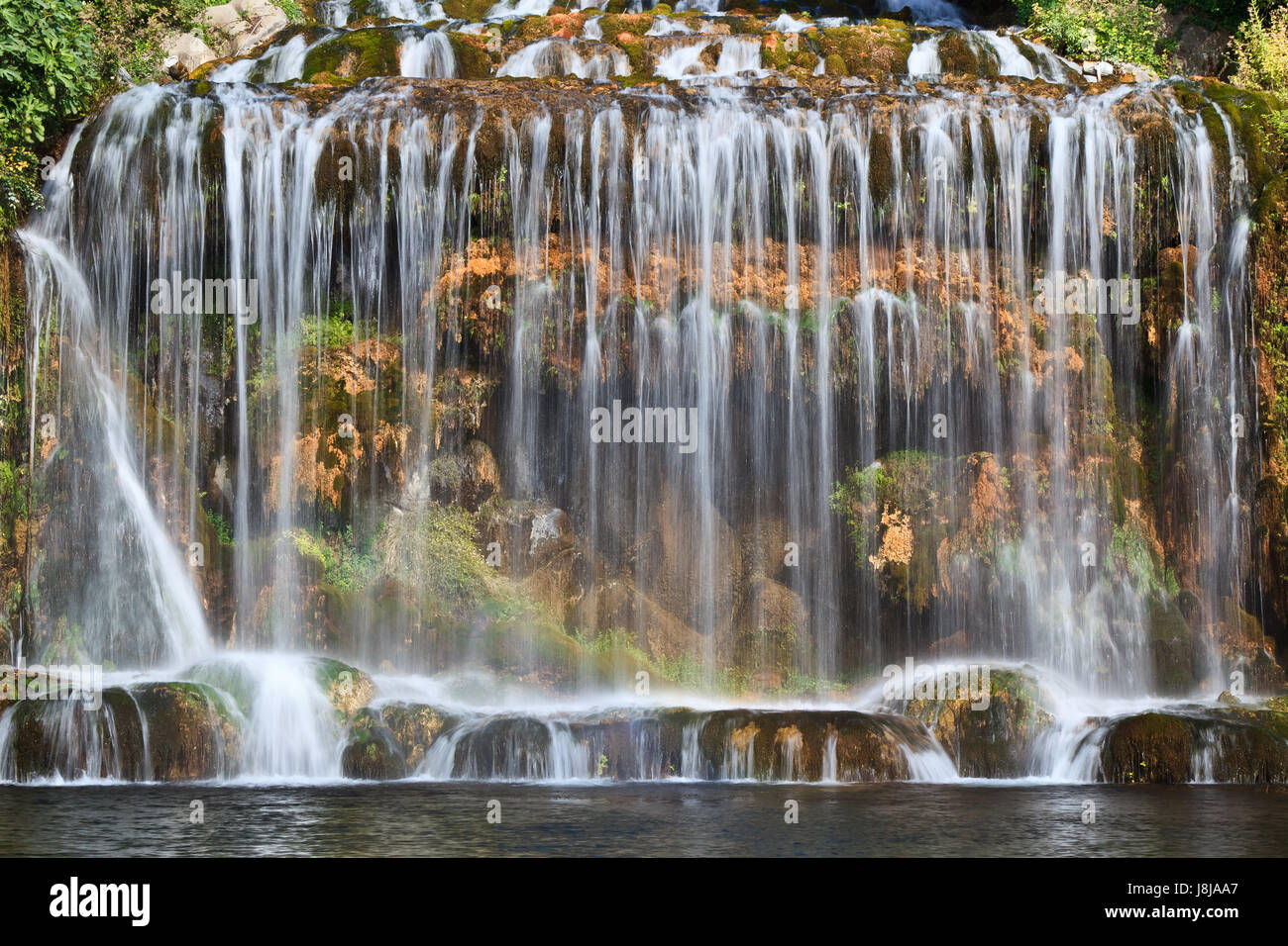 detail, liquid, flow, stone, stream, rock, wall, waterfall, outdoor ...