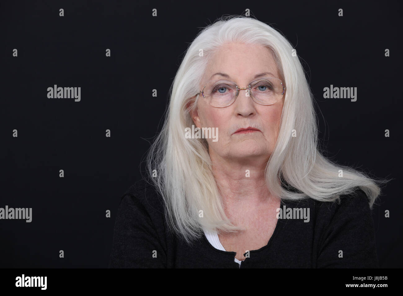Concerned elderly natural hi-res stock photography and images - Alamy