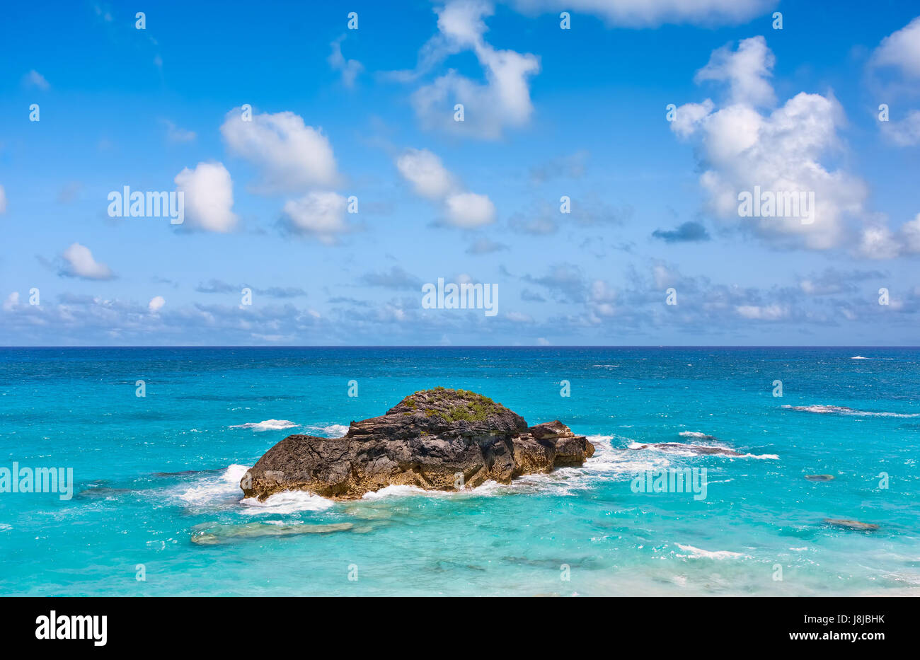 blue, rock, coast, tropical, bermuda, salt water, sea, ocean, water ...