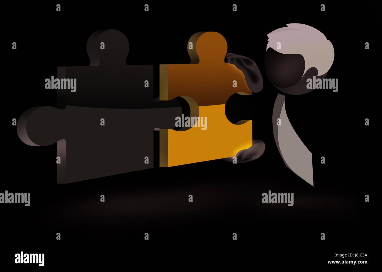 collaboration, cooperation, business man, businessman, abstract ...