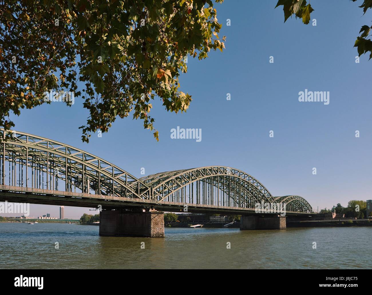 hohenzollern bridge over the rhine in cologne Stock Photo - Alamy