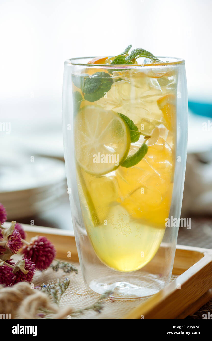 Delicious Fruit Soda Stock Photo - Alamy