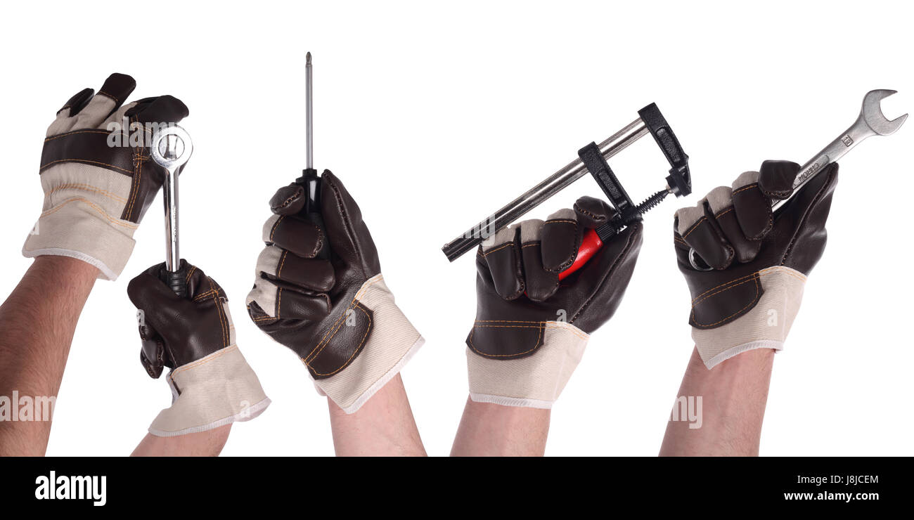 hand, tool, glove, house, building, hand, hands, tools, craftsman ...