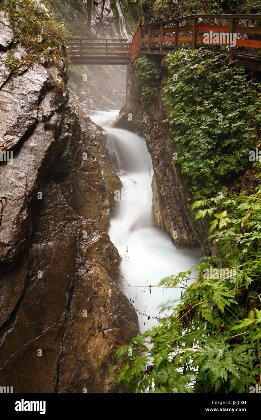 motion, postponement, moving, movement, alps, stream, waterfall, chute ...