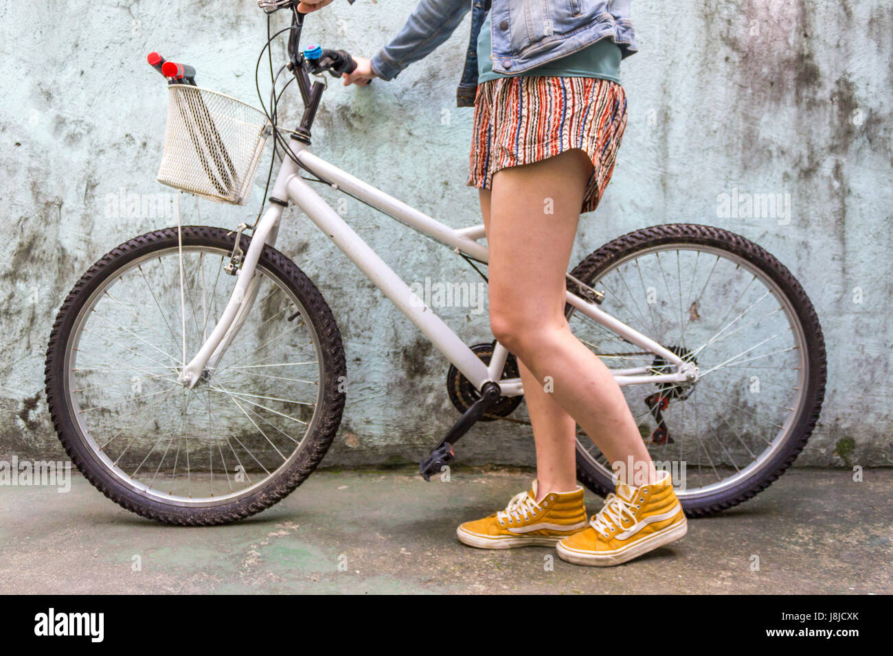 Walking with a bike hi-res stock photography and images - Alamy