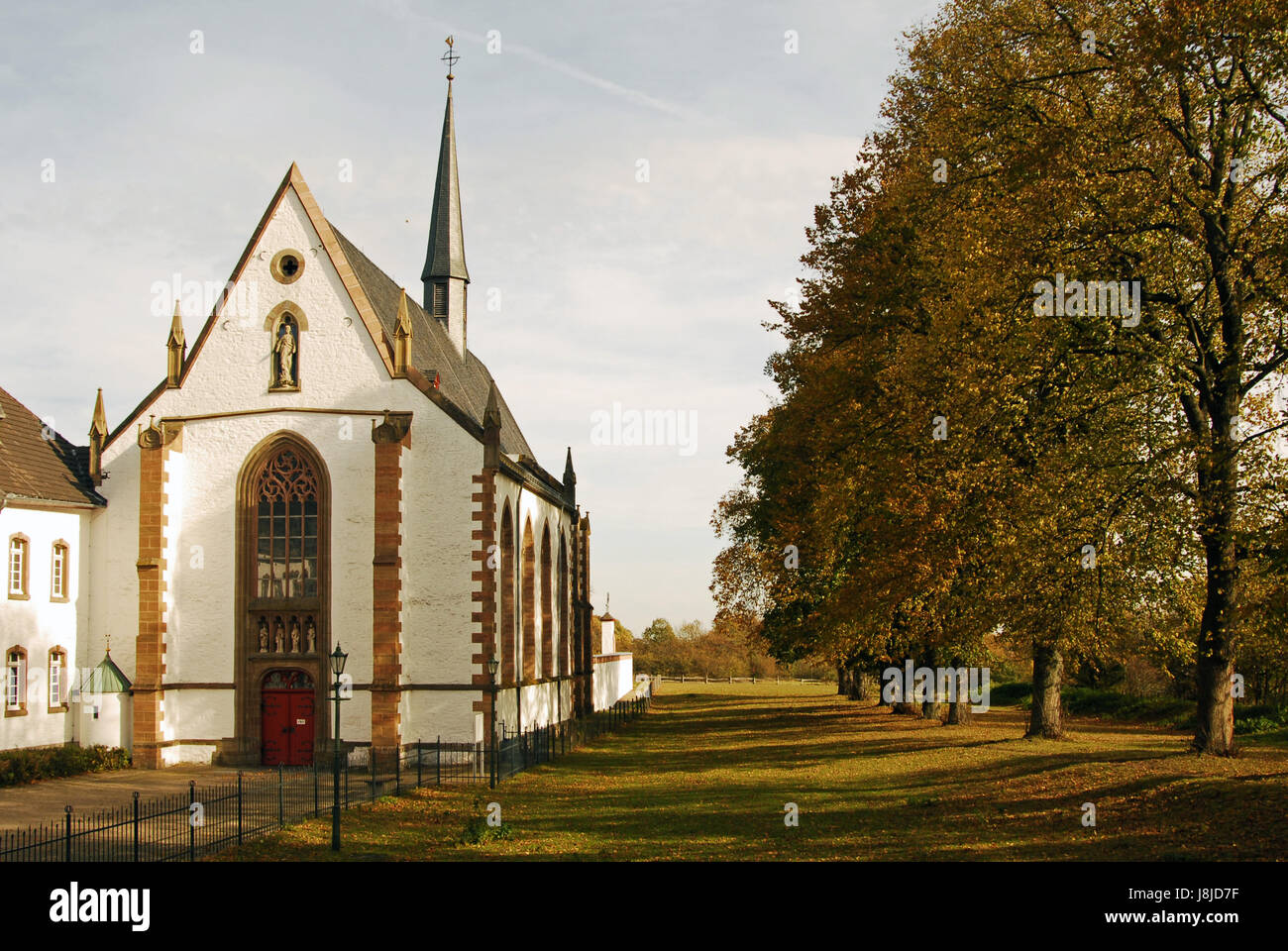 church, monastery, convent, forest, church, tree, trees, park, garden ...