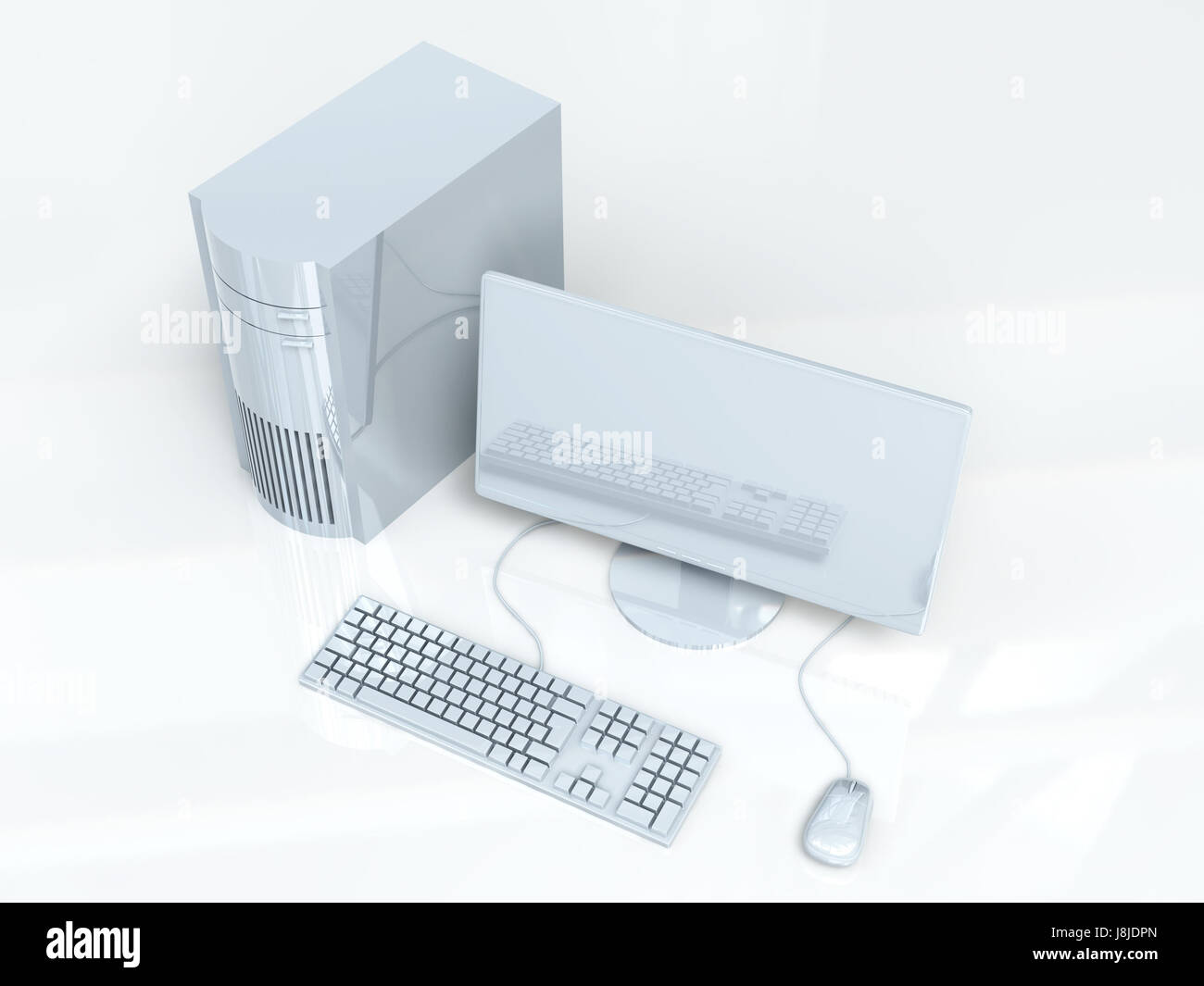 tower, office, keyboard, graphic, hardware, illustration, monitor ...