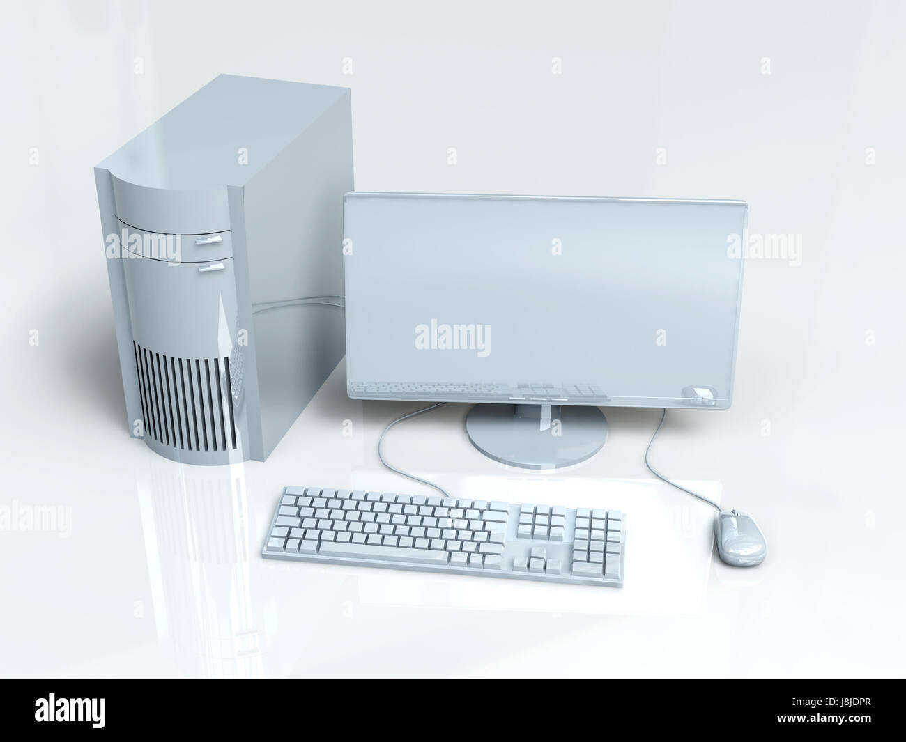 tower, office, keyboard, graphic, hardware, illustration, monitor ...