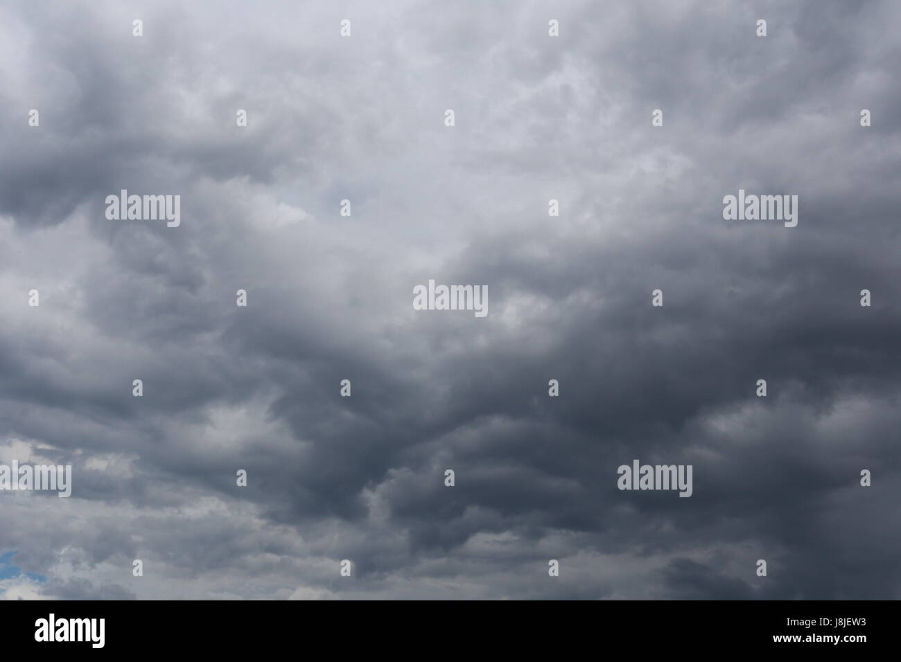 Overcast sky of rain clouds forming in the sky in concept of climate ...