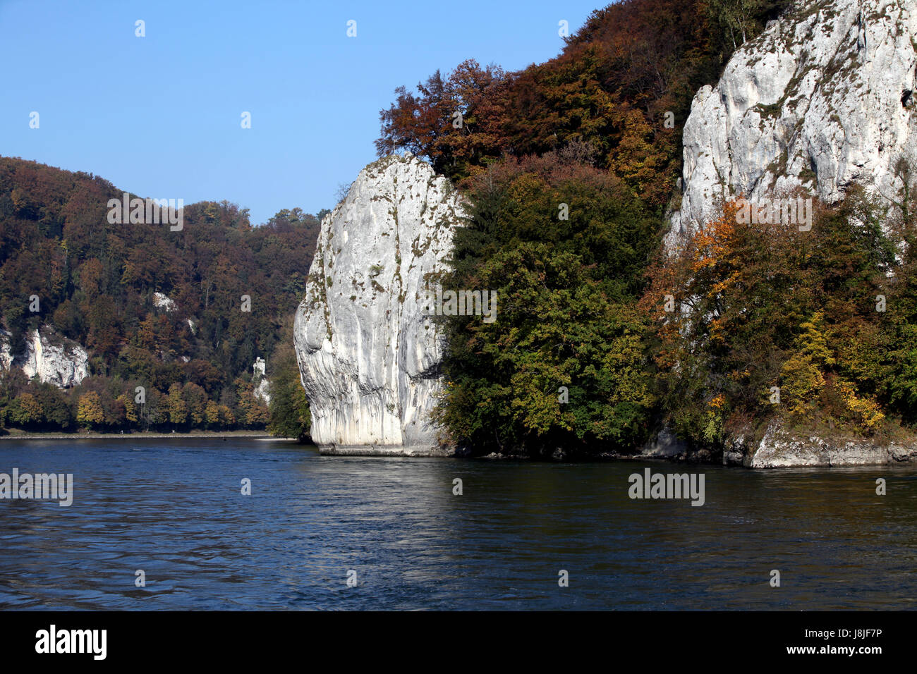 rock, bavaria, danube, germany, german federal republic, scenery ...