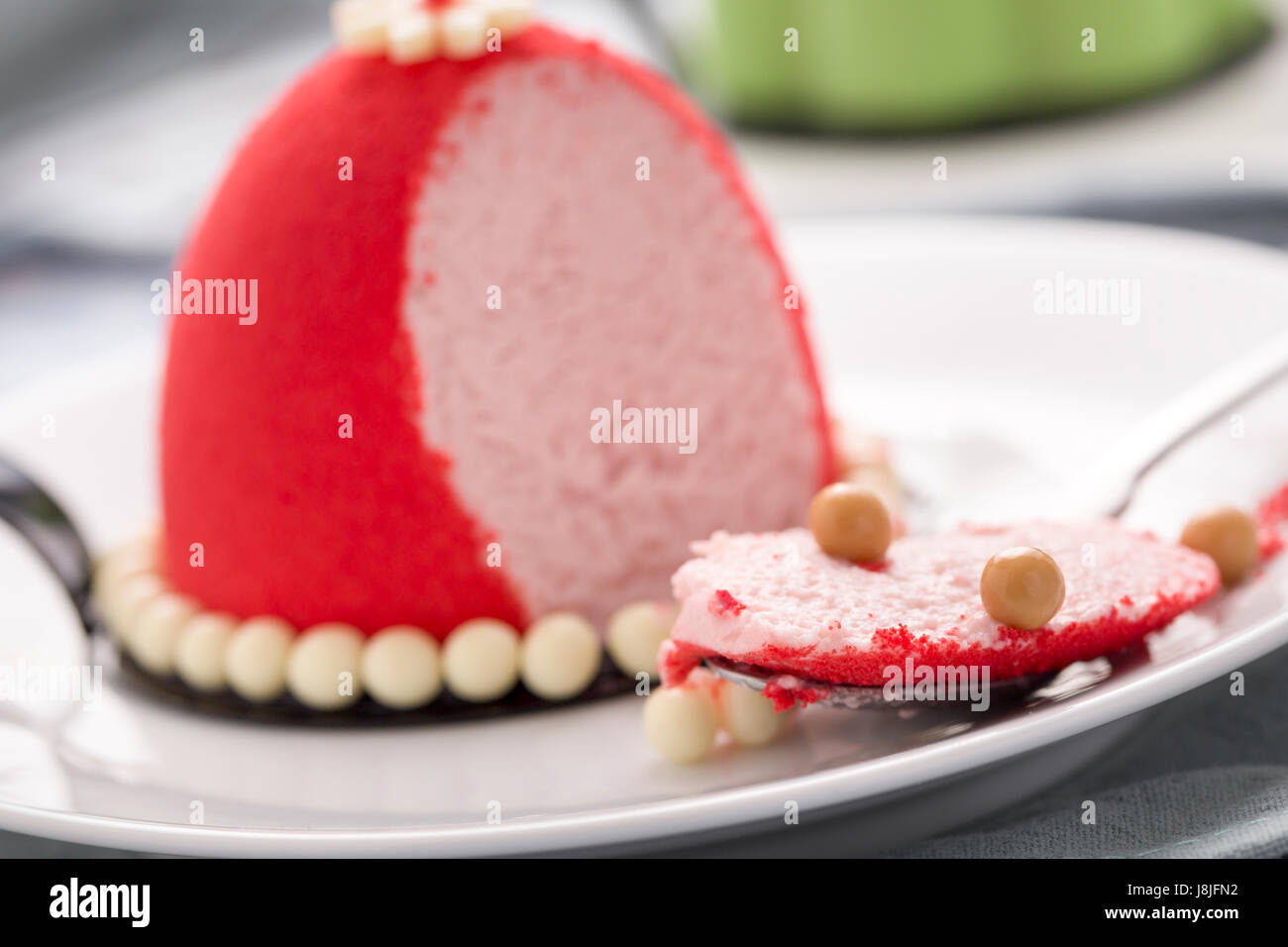 Cute Mousse Cake Stock Photo - Alamy