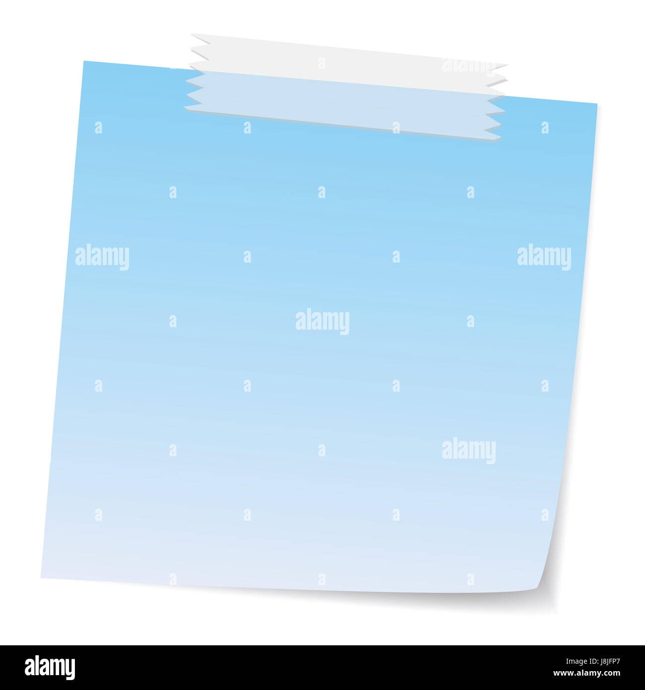 blue, office, note, memo, inform, isolated, it, illustration, business ...