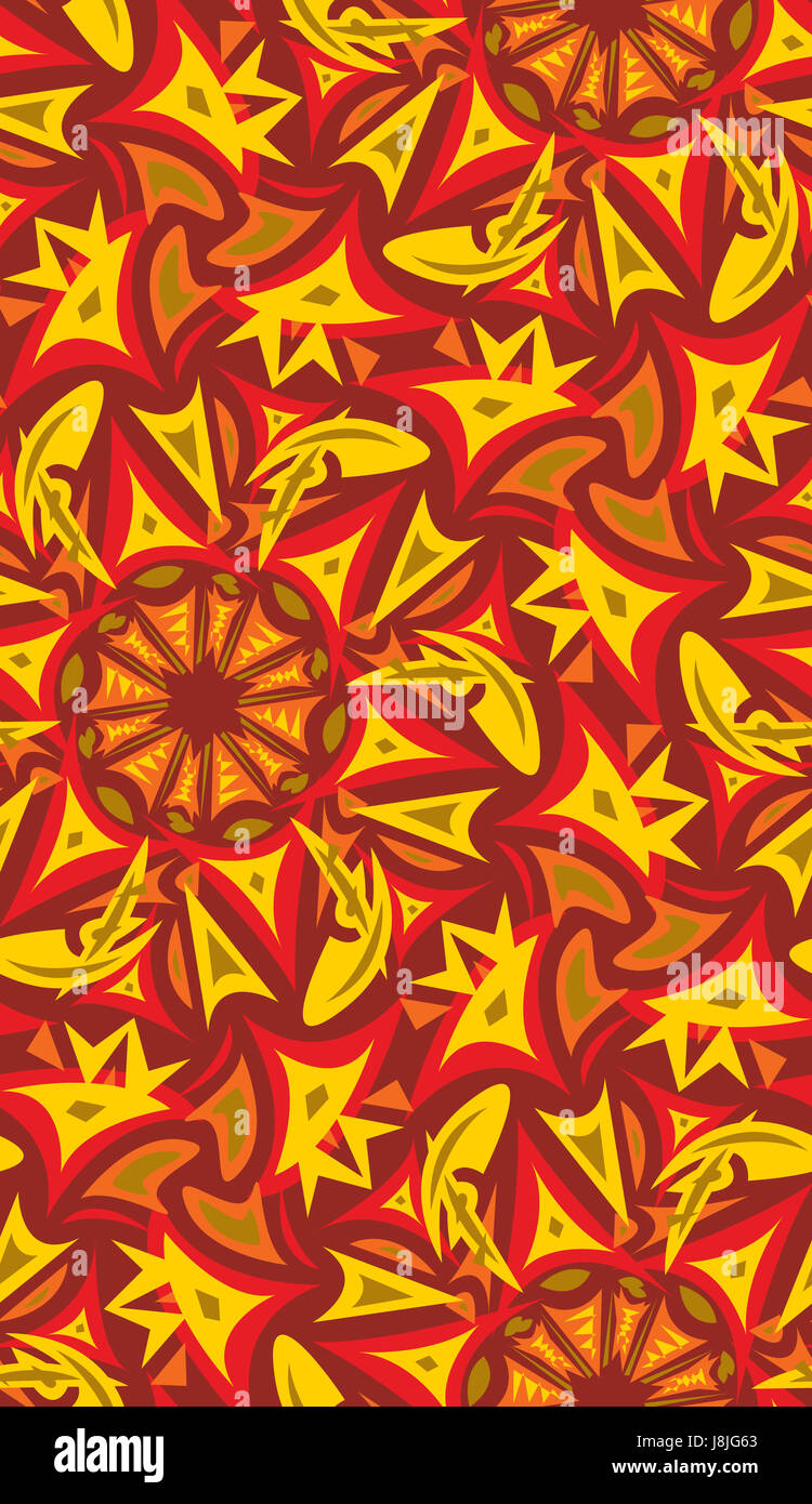 triangle, red, yellow, fall, autumn, orange, star, illustration ...