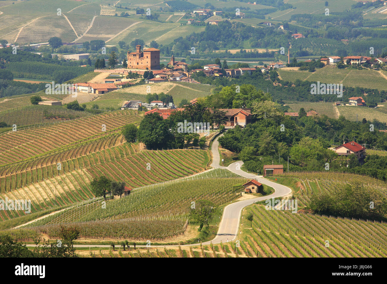 castle, landscape, scenery, countryside, nature, landmark, rural, italy ...
