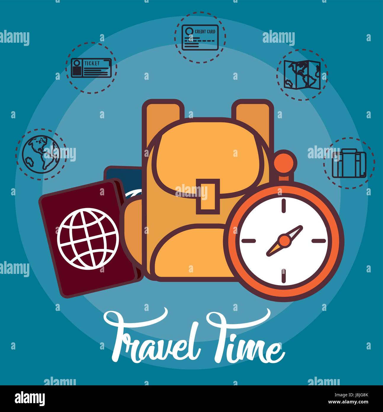 travel time design Stock Vector Image & Art - Alamy