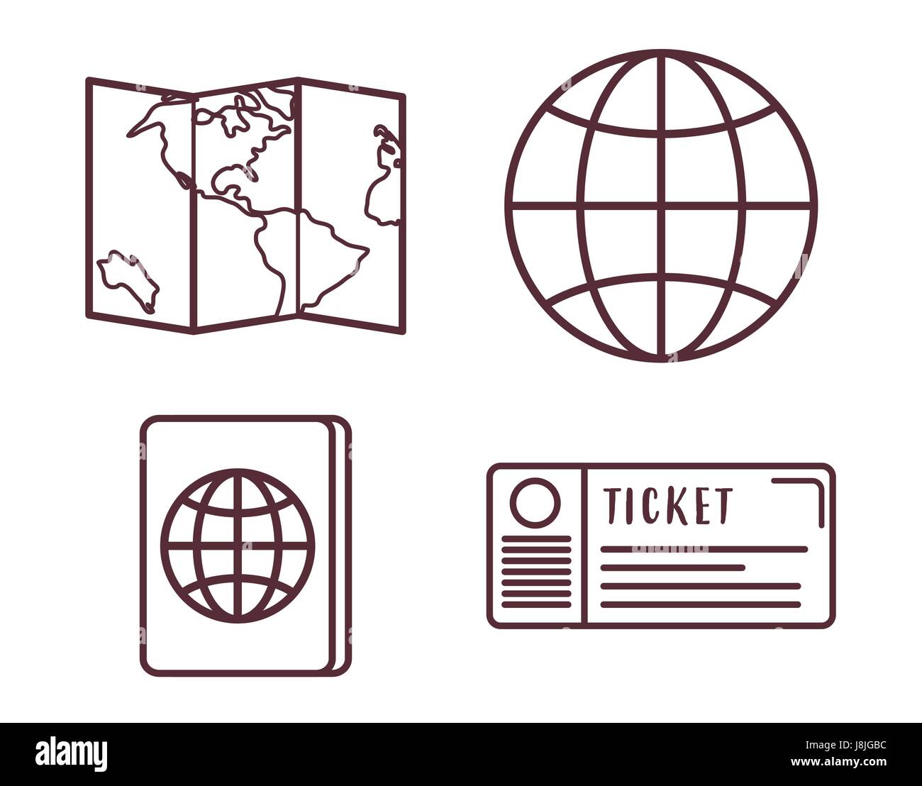 Time travel ticket world Cut Out Stock Images & Pictures - Alamy