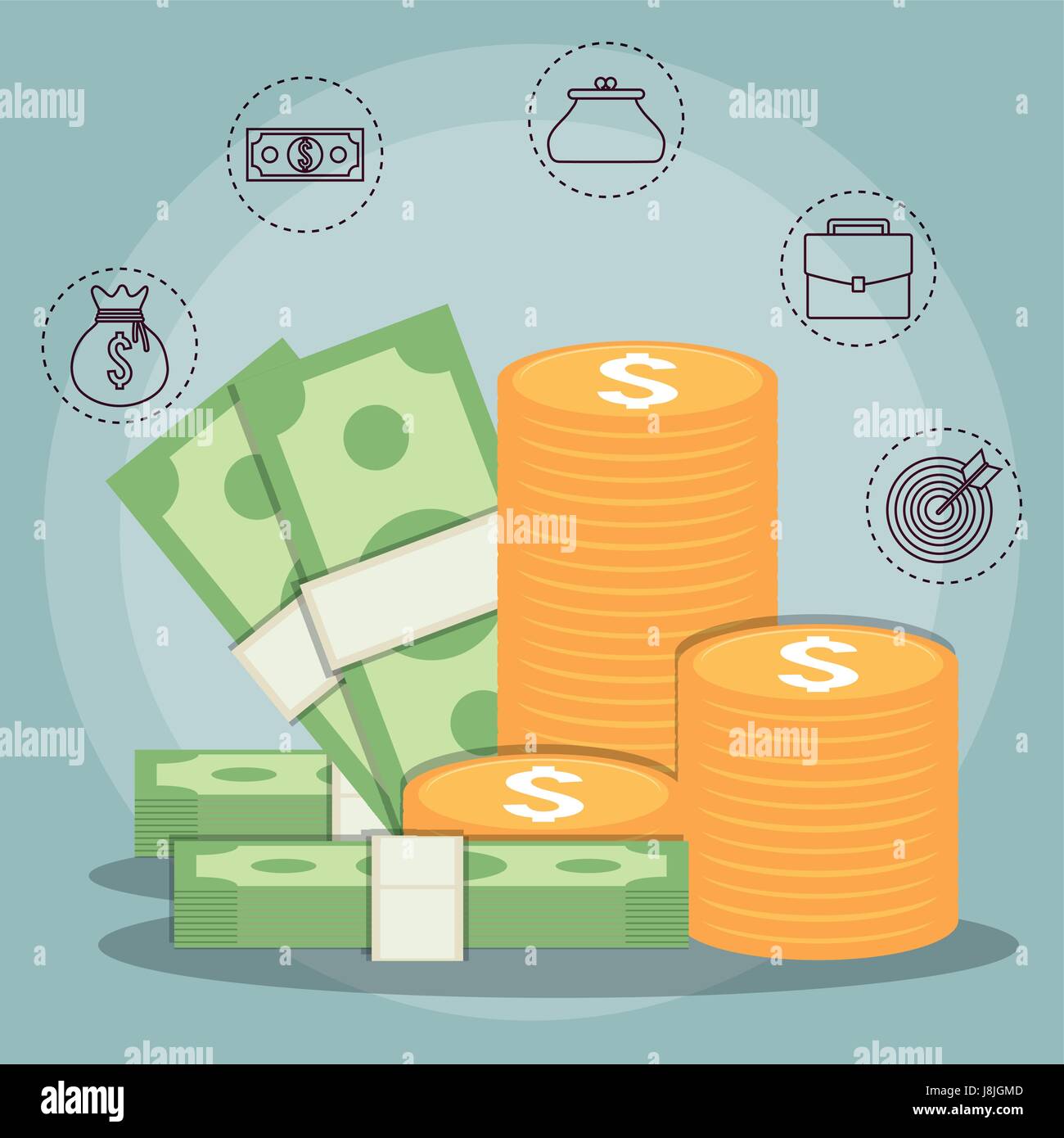 money related icons Stock Vector Image & Art - Alamy