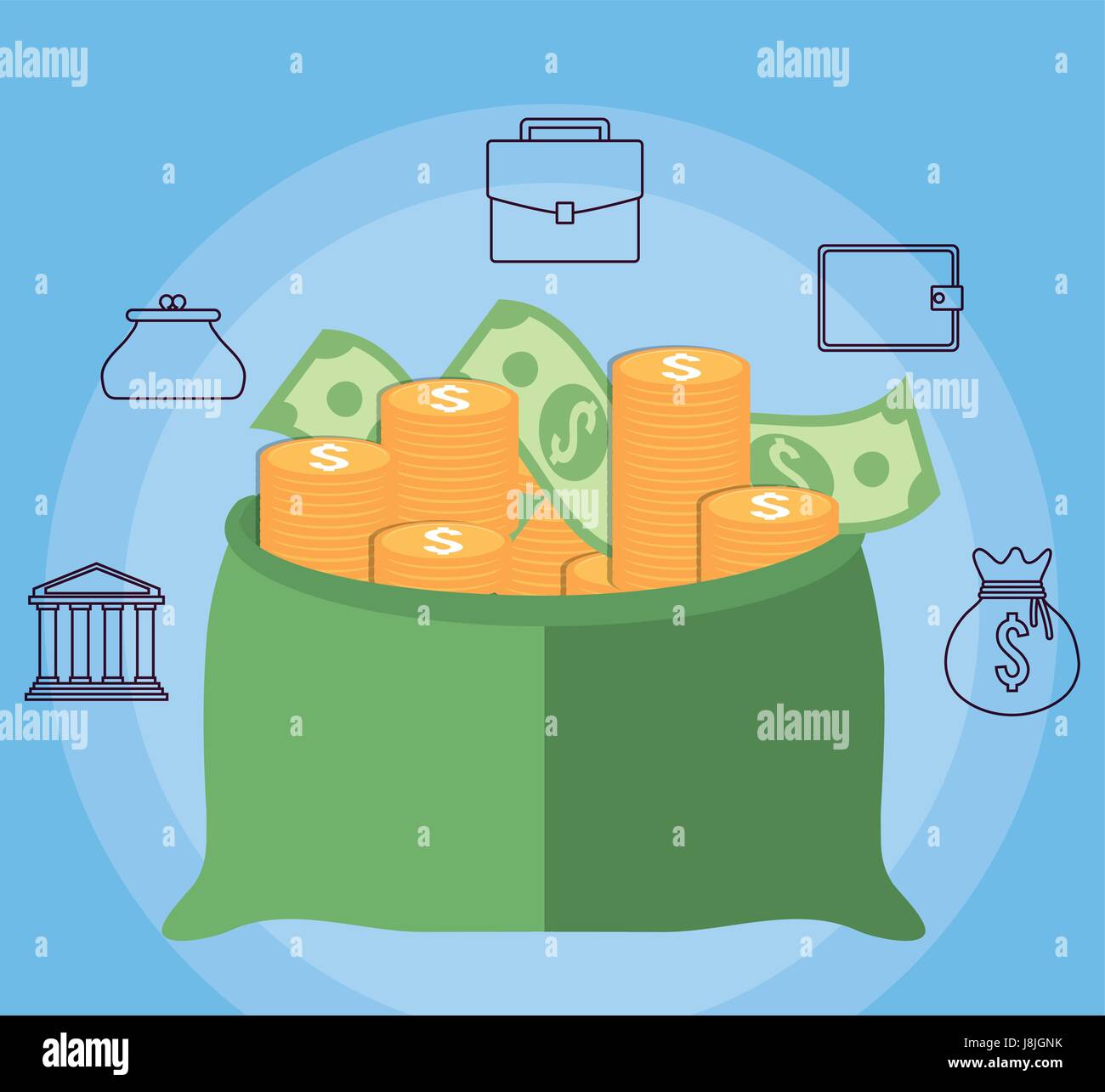 money related icons Stock Vector Image & Art - Alamy