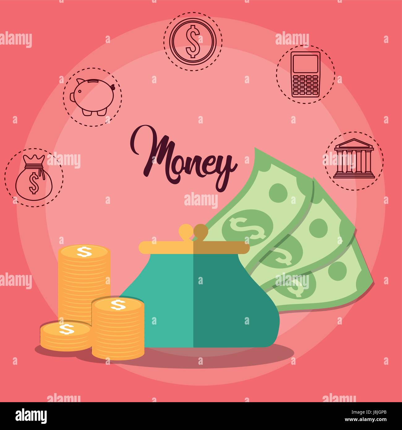 money related icons Stock Vector Image & Art - Alamy