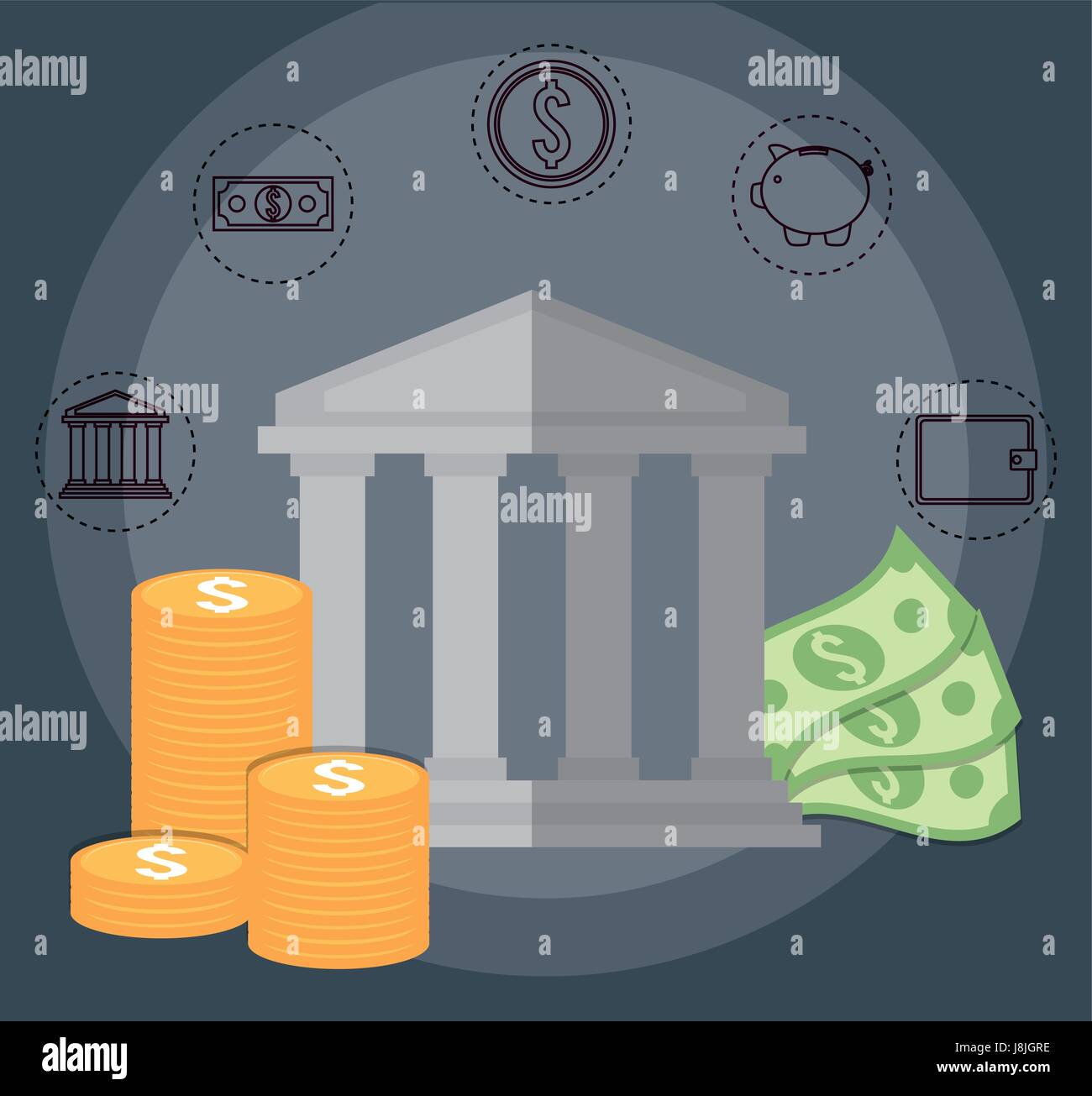 money related icons Stock Vector Image & Art - Alamy