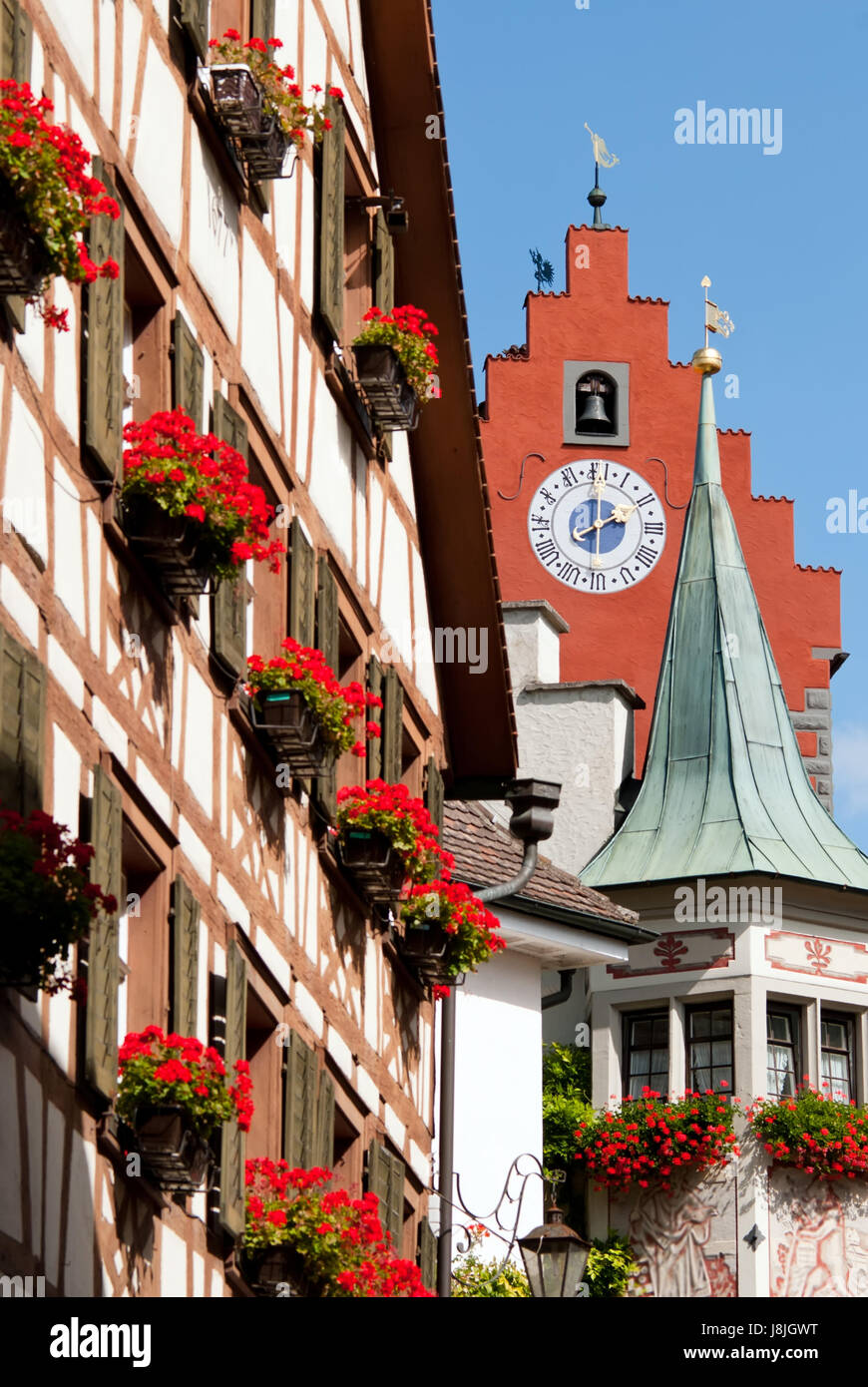 tower, city, town, old town, lake constance, germany, german federal ...