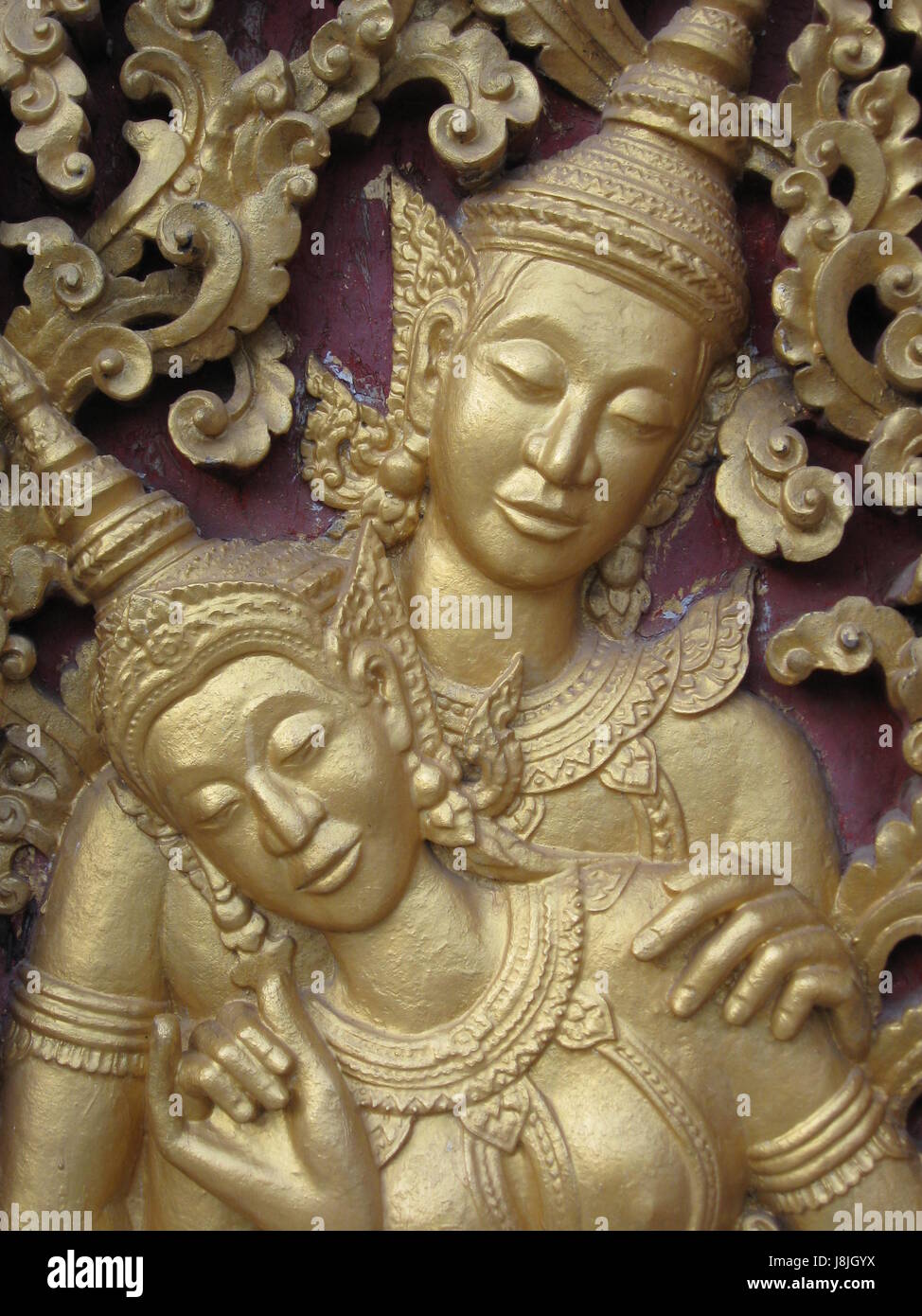 temple, buddha, relief, faces, dancing, dance, buddhism, gold, religion ...