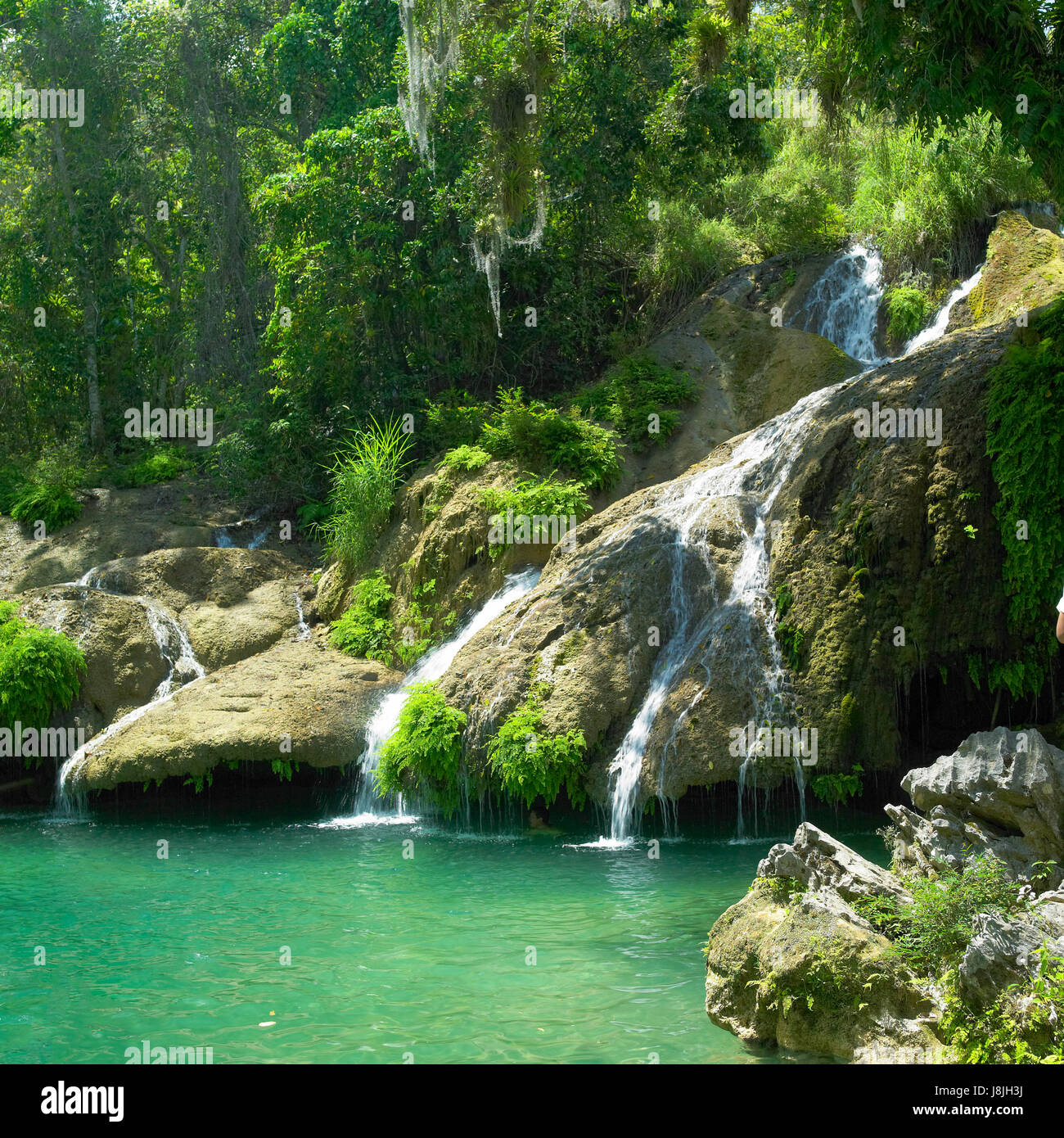 cuba, nature, travel, stream, waterfall, america, central america ...
