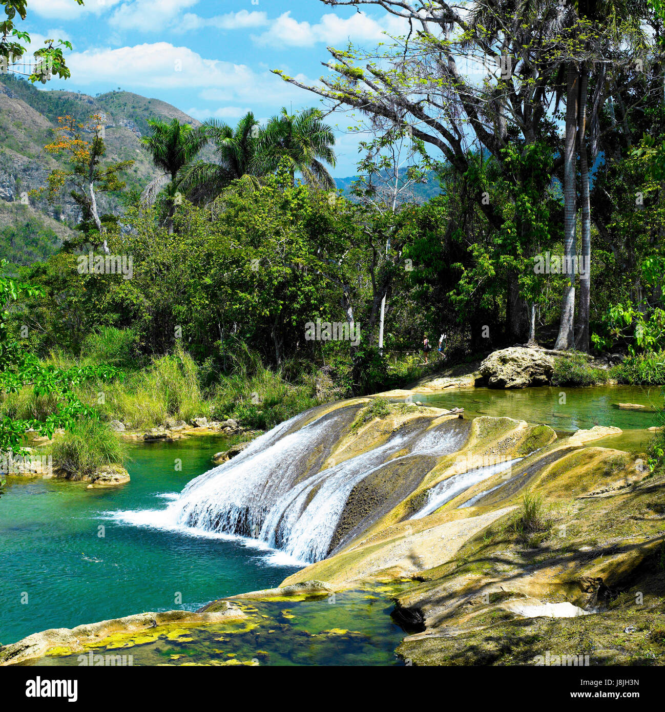 cuba, nature, travel, stream, waterfall, america, central america ...