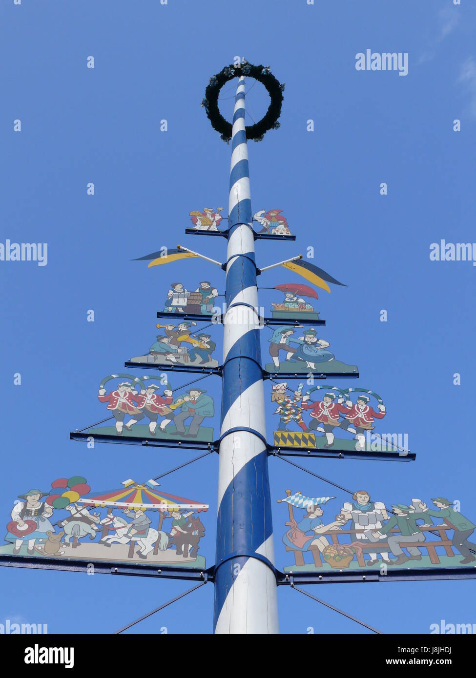 bavaria, munich, traditional, tradition, bavarian, maypole, custom ...