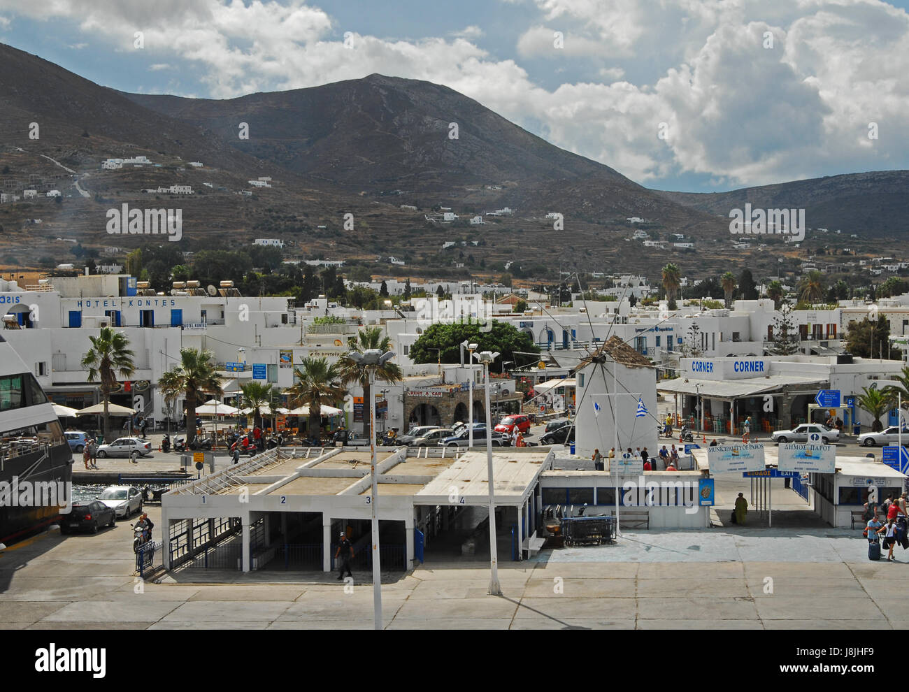houses, greece, harbor, harbours, mountain, isle, island, houses ...