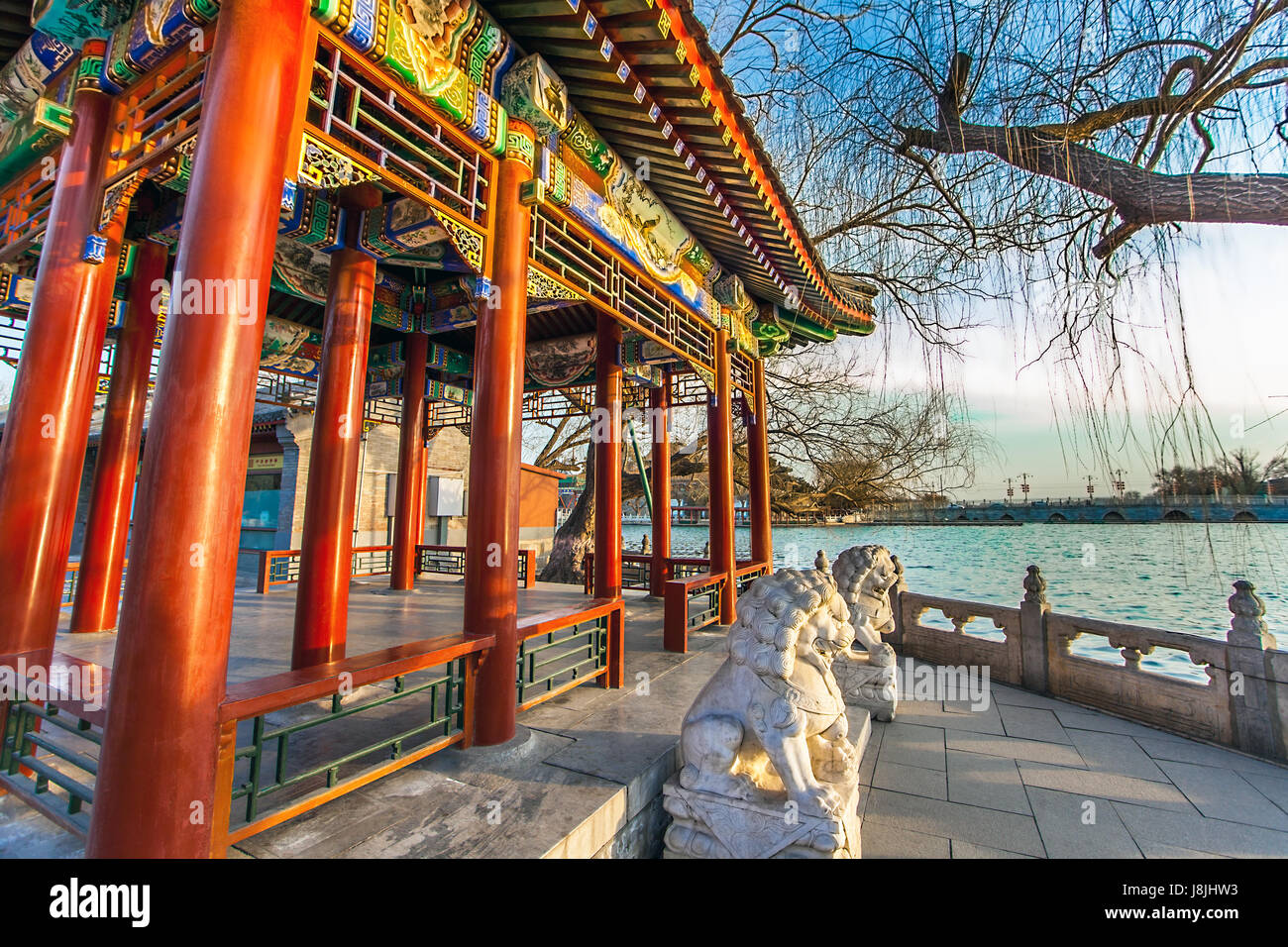 In the Beihai Park in Beijing China Stock Photo - Alamy