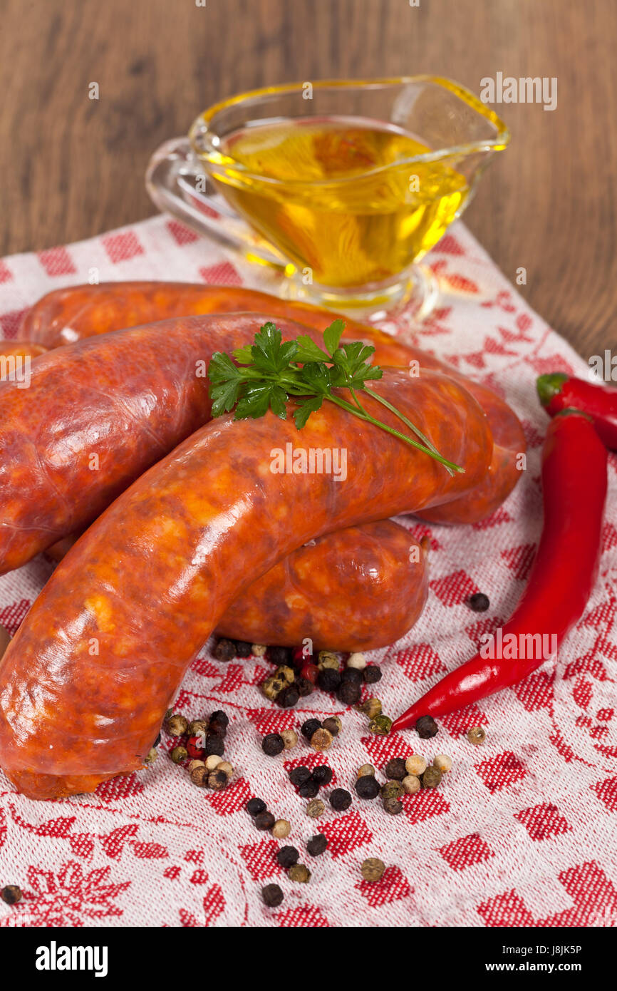 food, aliment, aromatic, sausage, cholesterol, thick, wide, fat, chilli ...