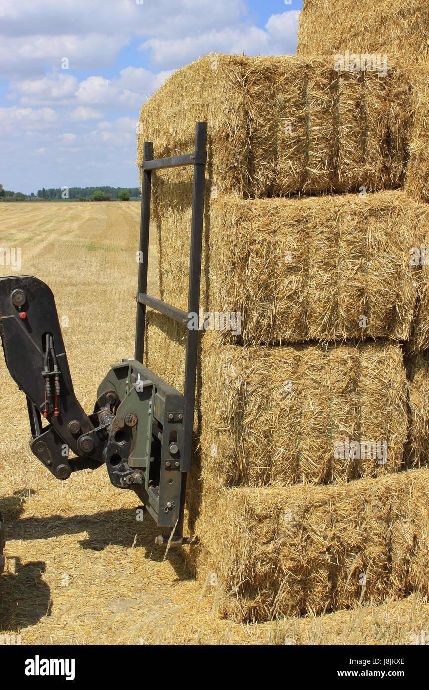 agriculture, farming, tractor, hay, haystack, truck, lorry, straw ...