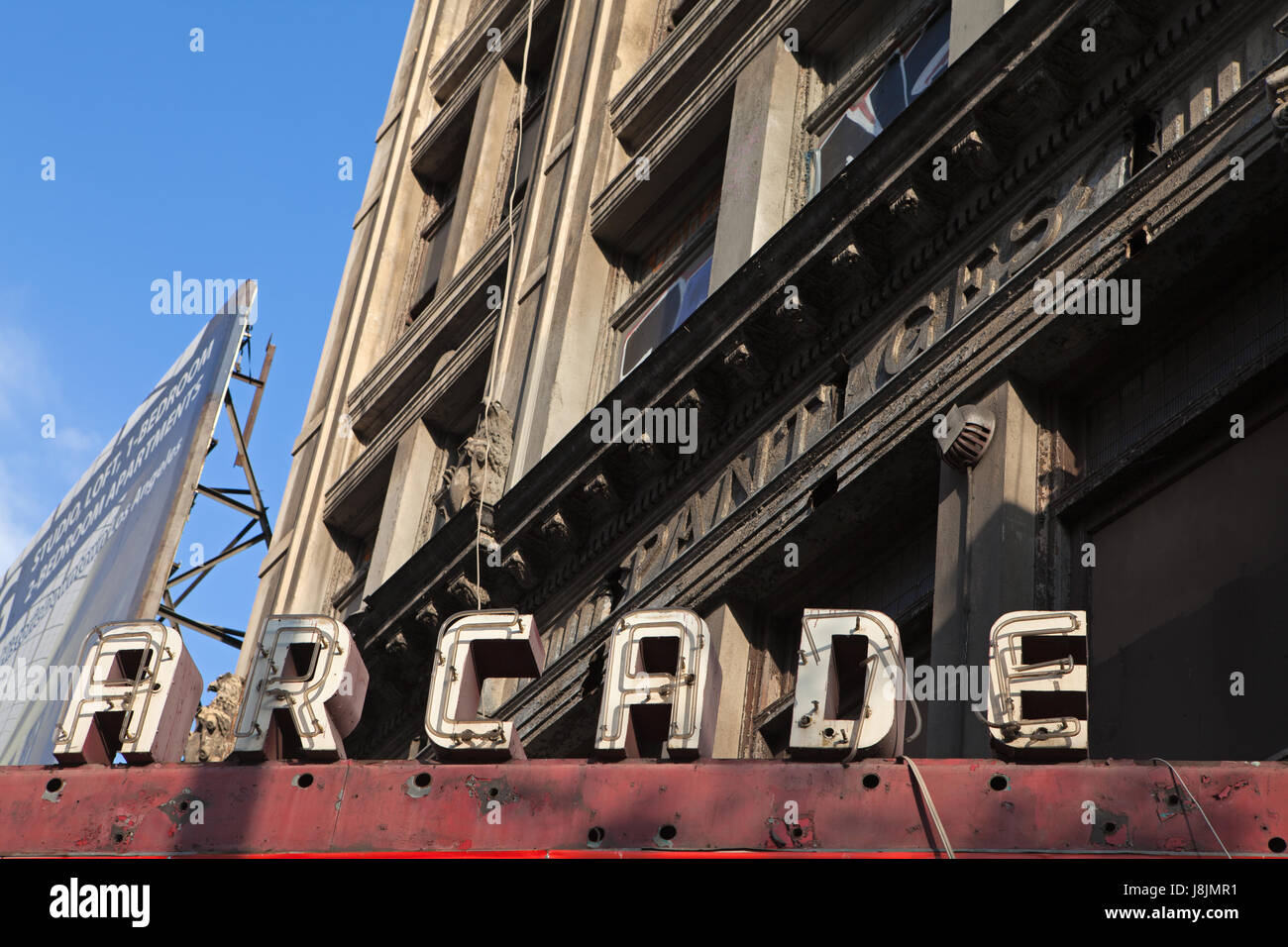 Arcade theater marquee in downtown Los Angeles, CA Stock Photo - Alamy
